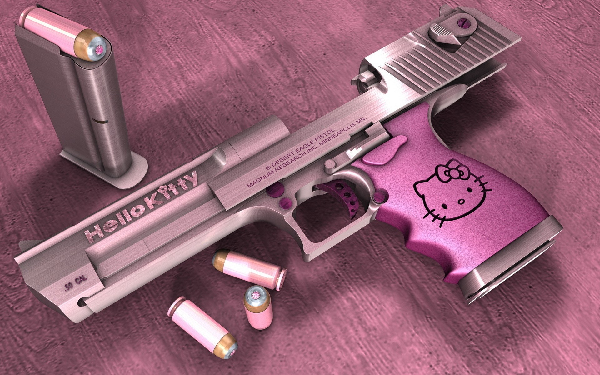 hello, Kitty, Desert, Eagle, 50, Calibur, Amoo, Bullets, Ammunition ...