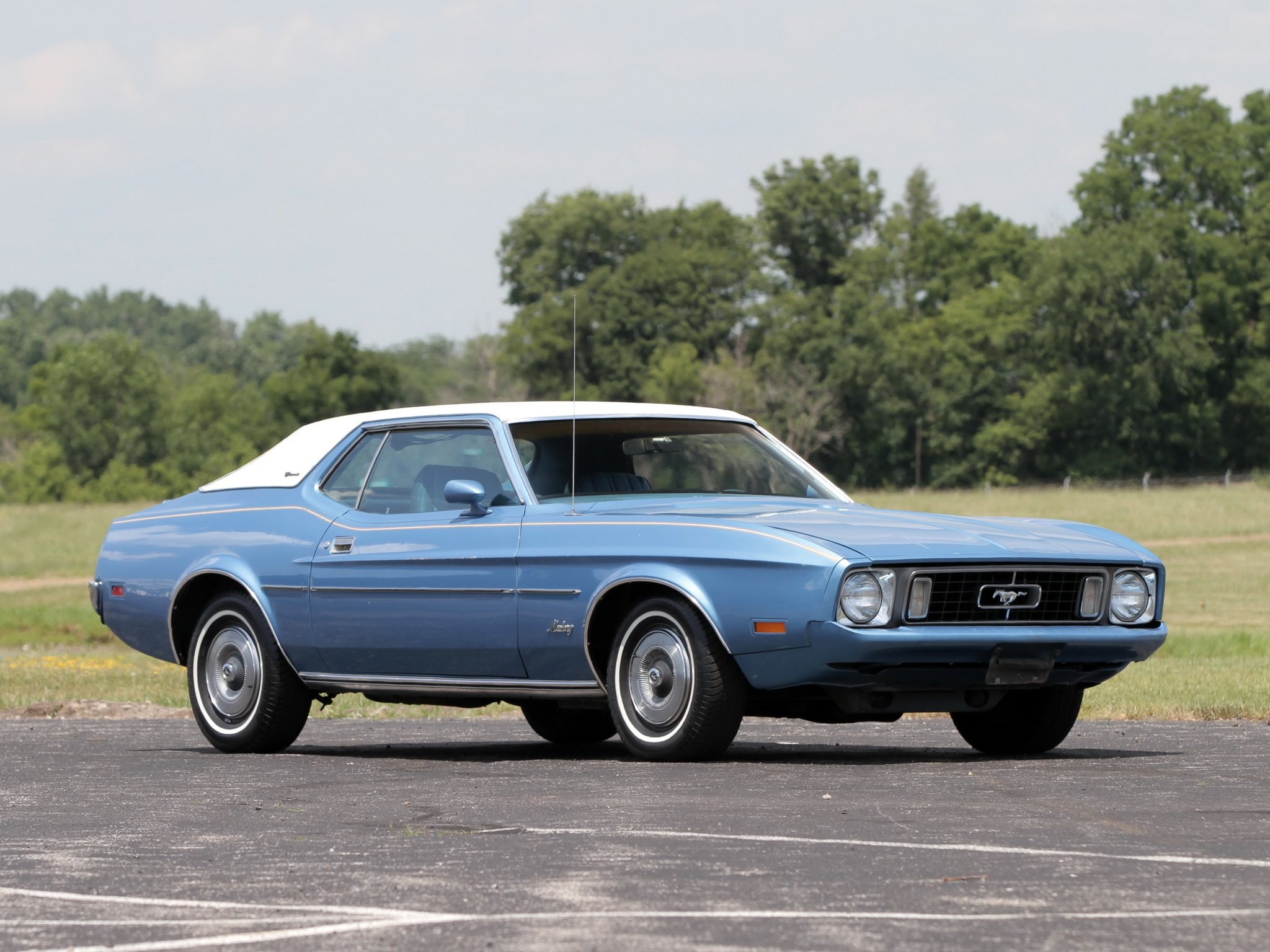 1973, Ford, Mustang, Grande, 65f , Muscle, Classic Wallpapers HD ...