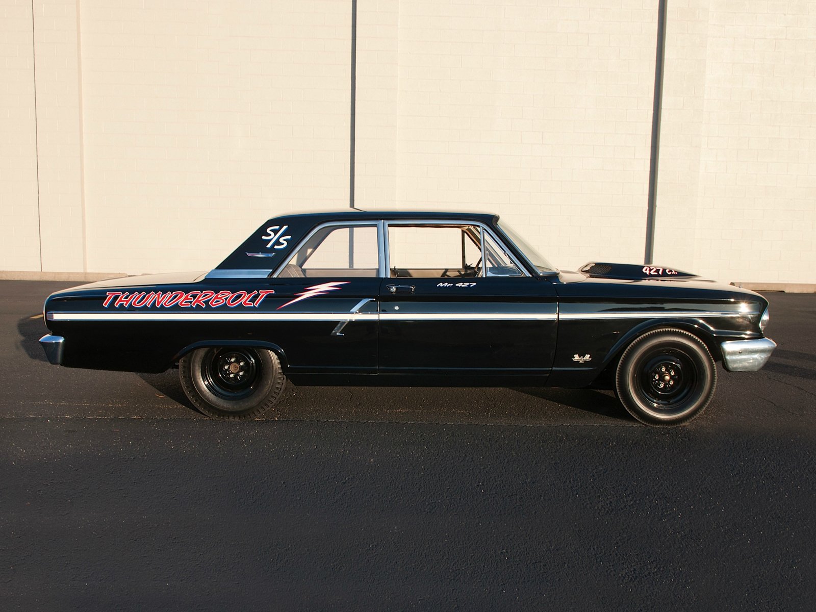 1964, Ford, Fairlane, Thunderbolt, V 8, Race, Racing, Drag, Hot, Rod ...