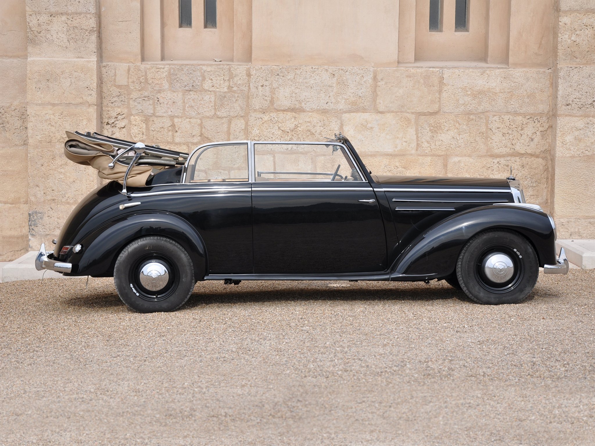 1952, Mercedes, Benz, 220, Cabriolet, B, w187 , Retro, Luxury ...
