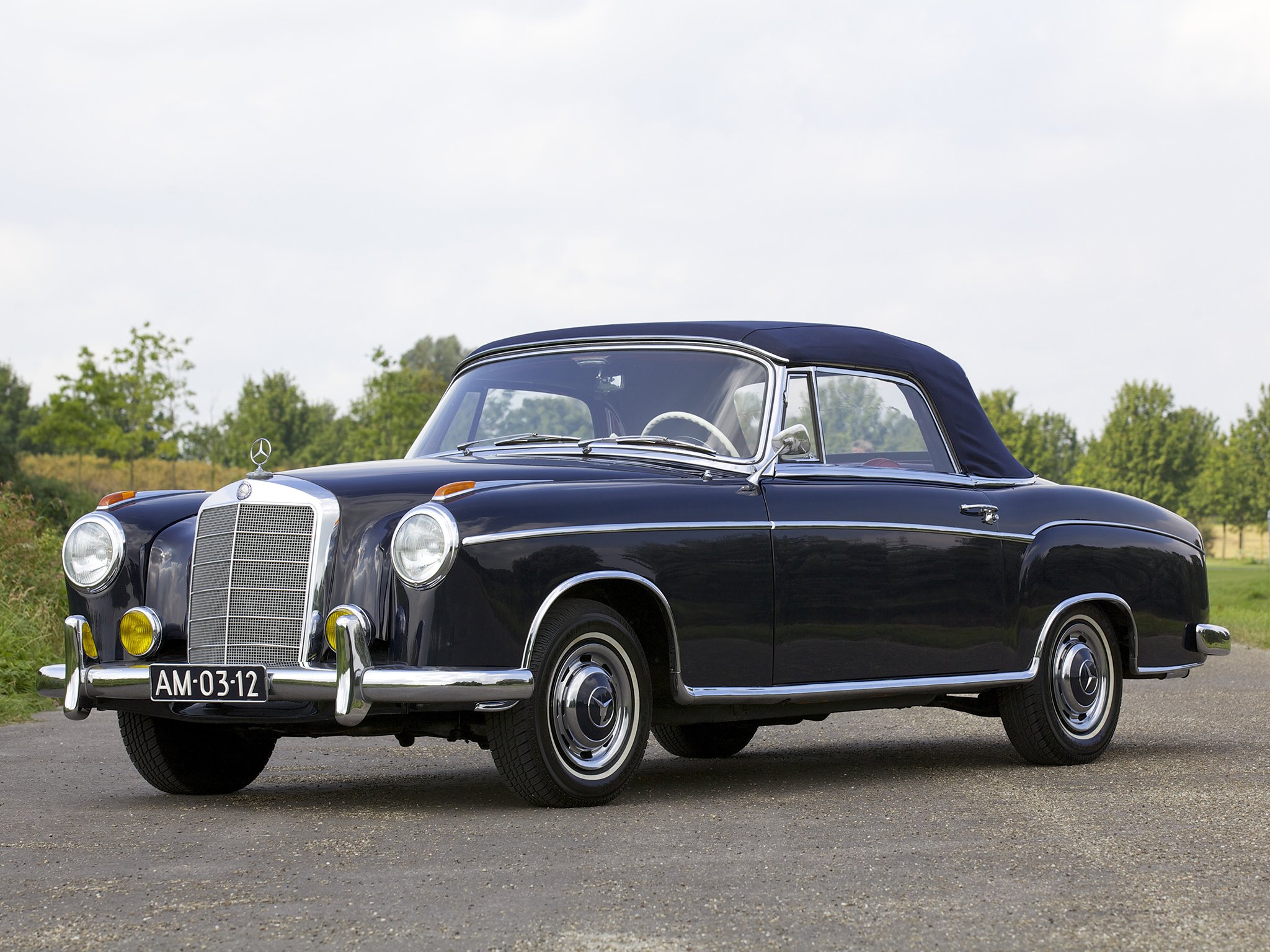 1956 59, Mercedes, Benz, 220s, Cabrio, w180 ii , Luxury, Retro ...