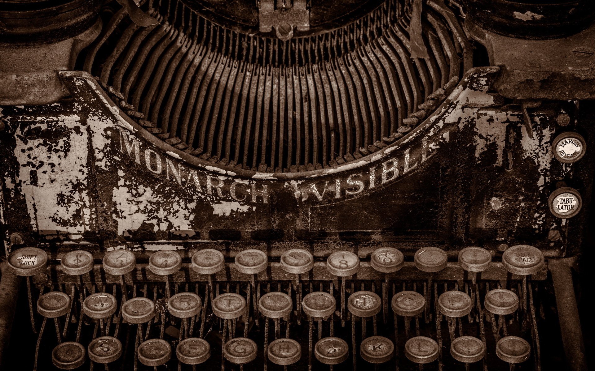 monarch, Typewriter, Macro, Vintage Wallpapers HD / Desktop and Mobile ...