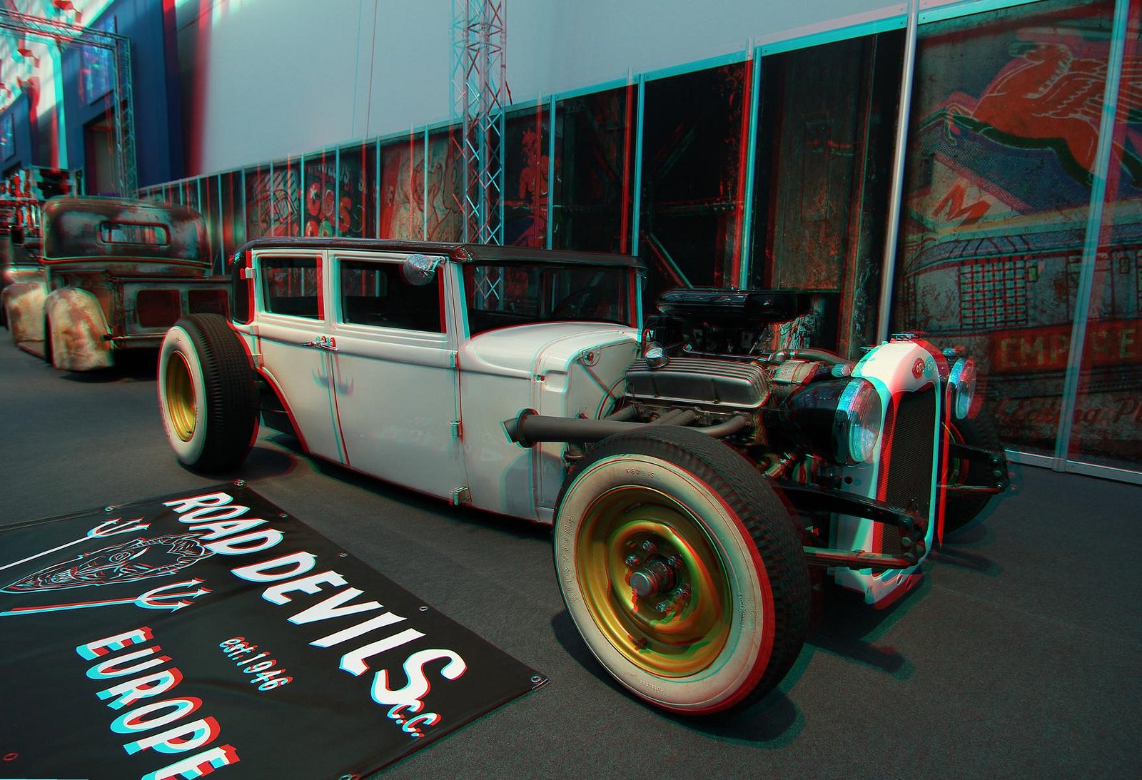 3d, Anaglyph, Glasses, Hot, Rod, Vintage, Cars Wallpapers HD / Desktop ...
