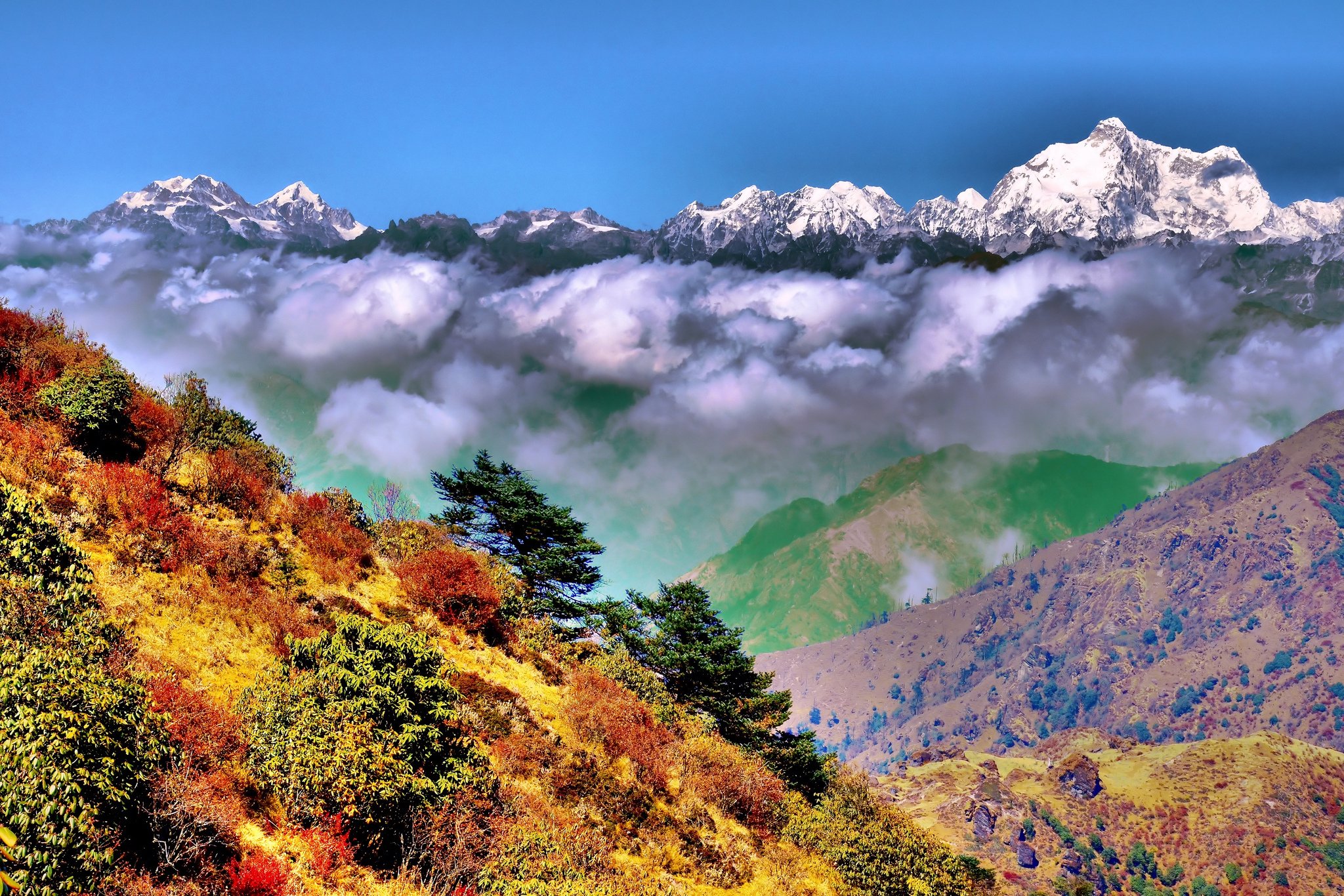 autumn, Clouds, Mountains, Hdr Wallpapers HD / Desktop and Mobile ...