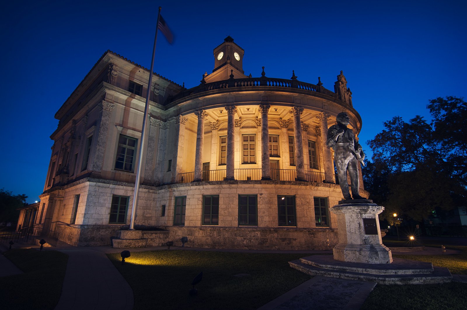 florida, Miami, Tower, Marina, Bridge, Beach, Monuments, Usa, Night ...