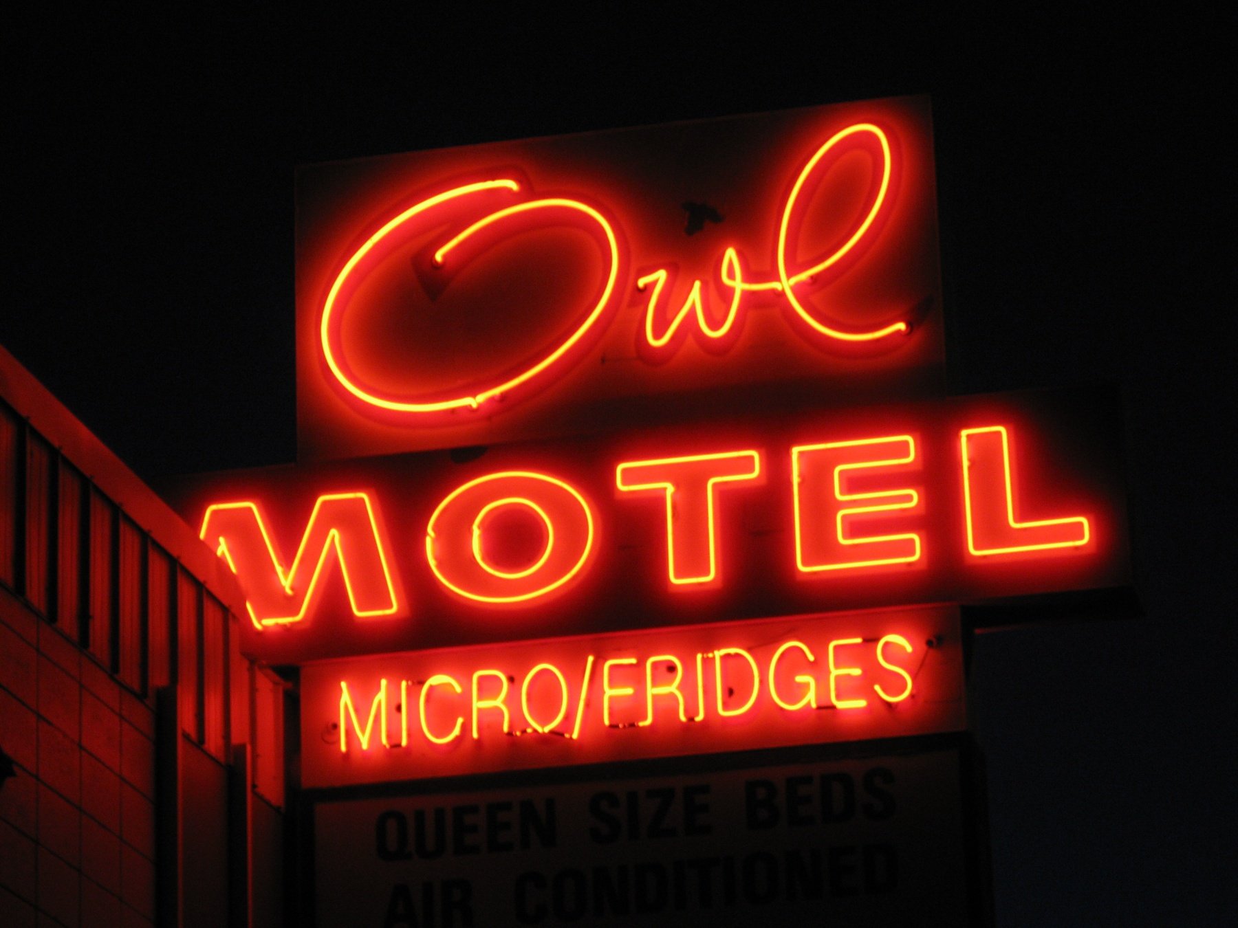 signe, Neon, Lights, Hotel, Vacancy, Restaurant, Club, Motel, Night ...
