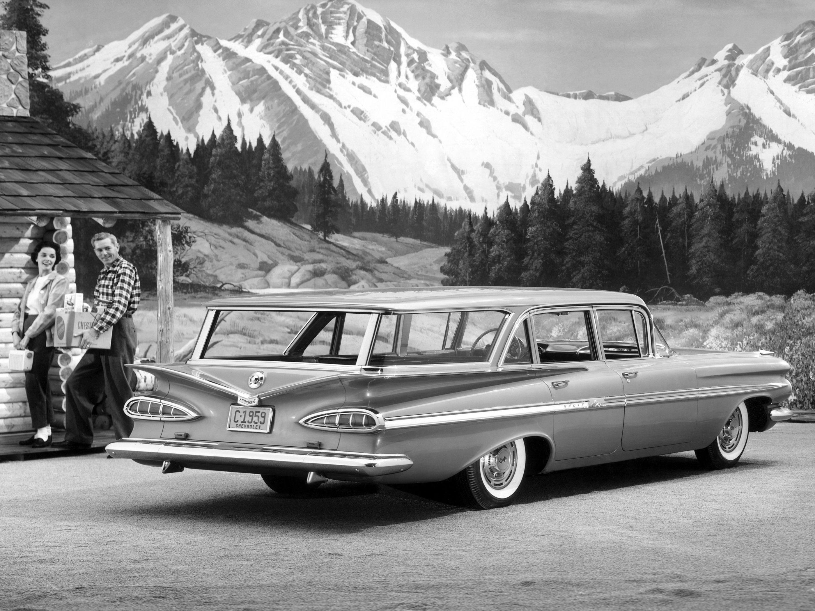 1959, Chevrolet, Impala, Nomad, Stationwagon, Retro Wallpapers HD ...