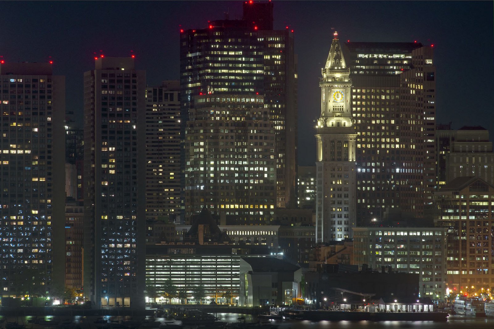 architecture, Bridges, Boston, Boswash, Cities, City, Night, Skyline ...