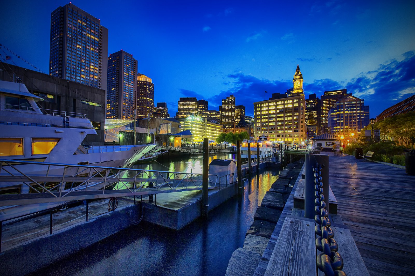 architecture, Bridges, Boston, Boswash, Cities, City, Night, Skyline ...