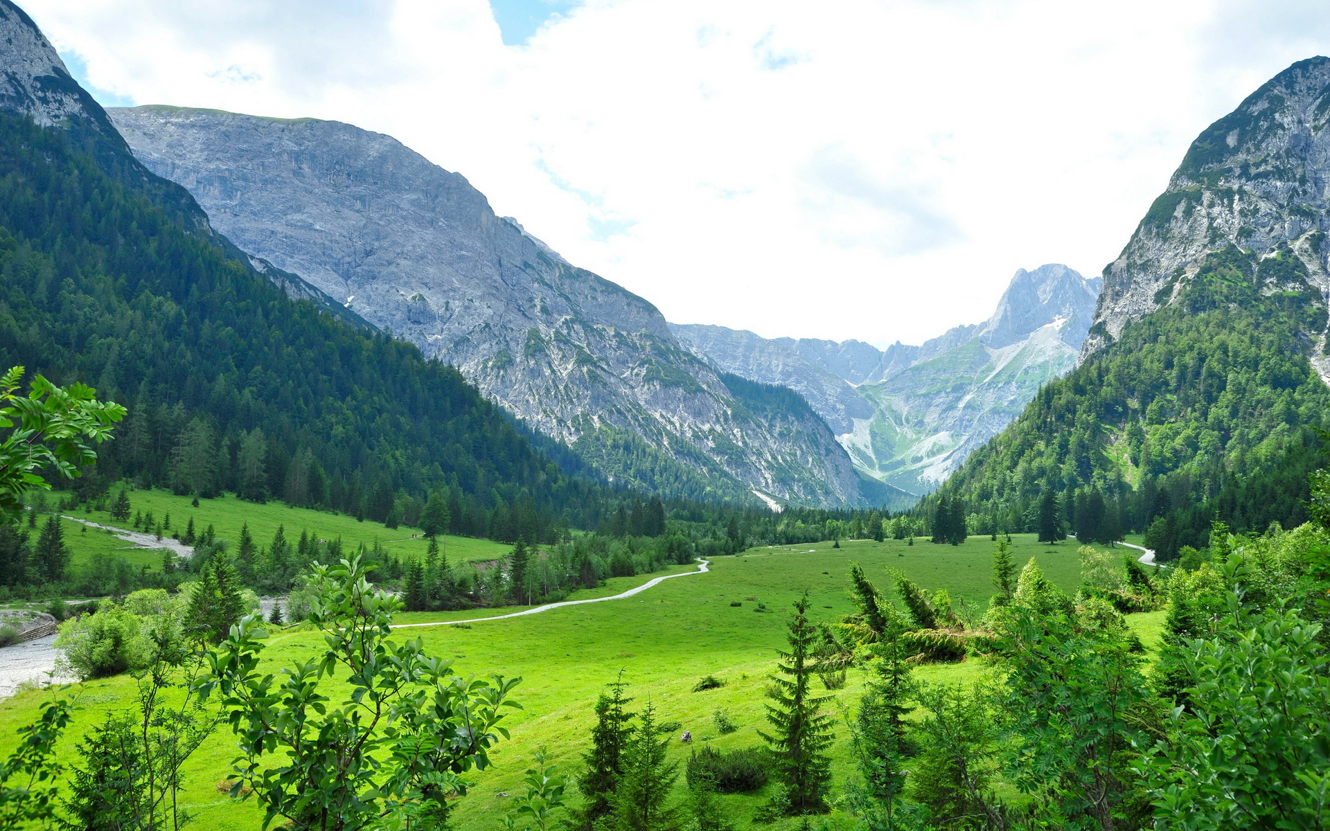 landscape, Austria, Mountains, Eben, Am, Achensee, Tyrol, Grass, Nature ...
