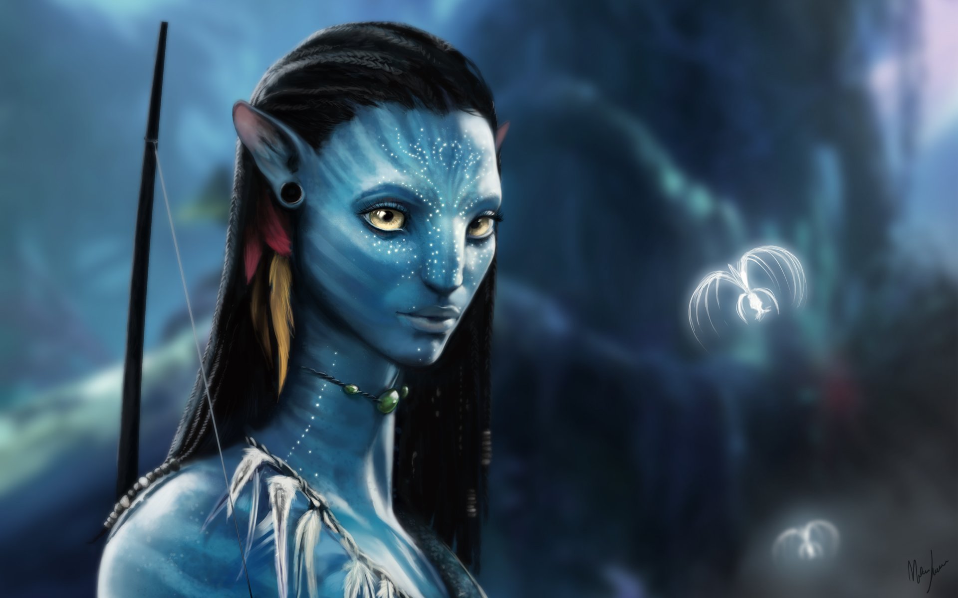 avatar, Character, Movies, Yellow, Eye, Tree, Blue Wallpapers HD ...