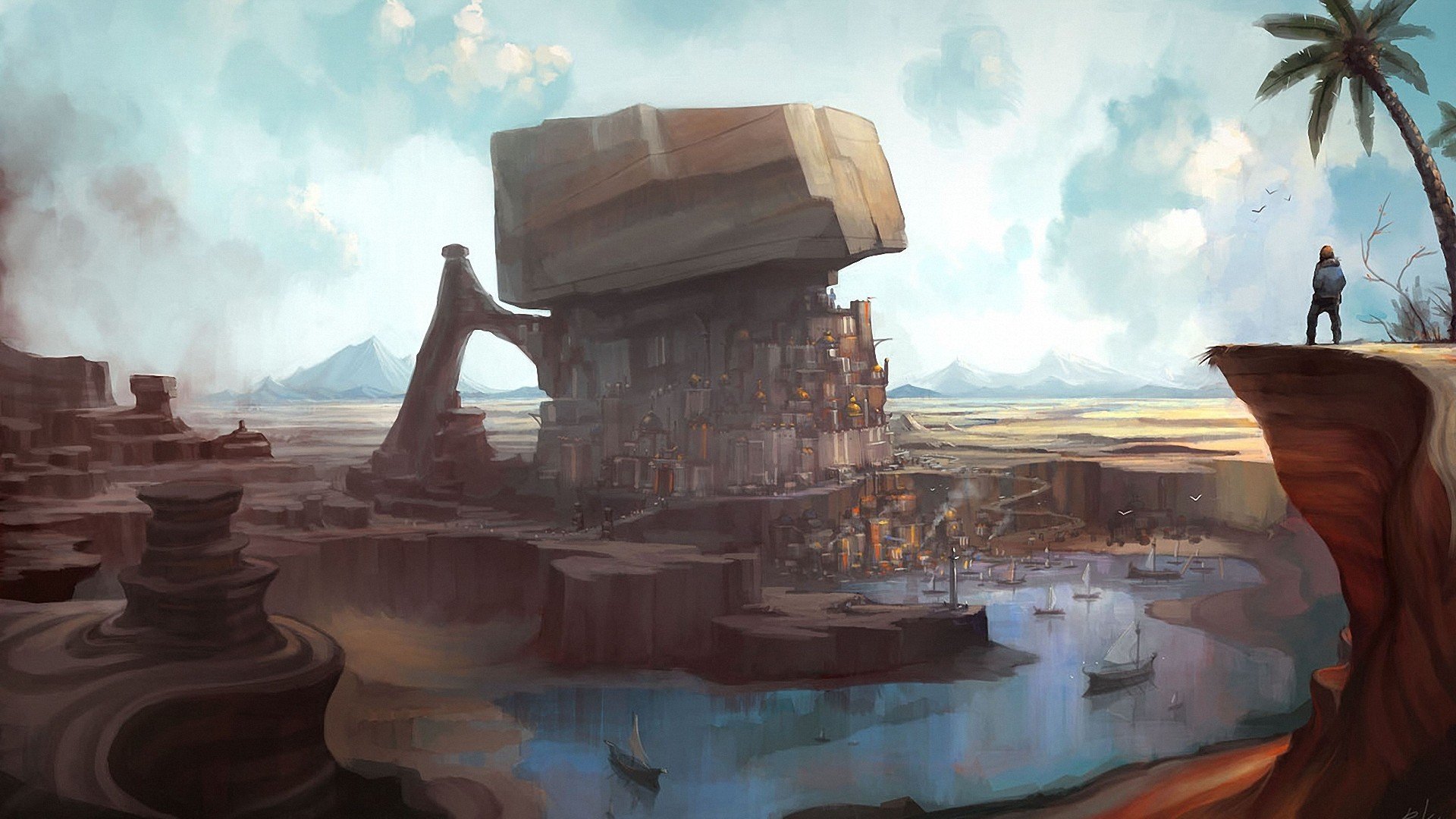 house, Building, Fantasy, Lake Wallpapers HD / Desktop and Mobile ...