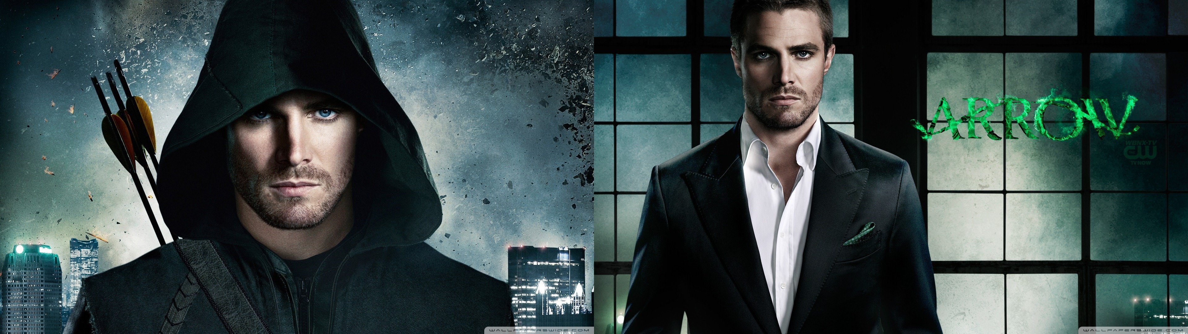 arrow, Dual, Monior, Screen, Comic Wallpapers HD / Desktop and Mobile ...
