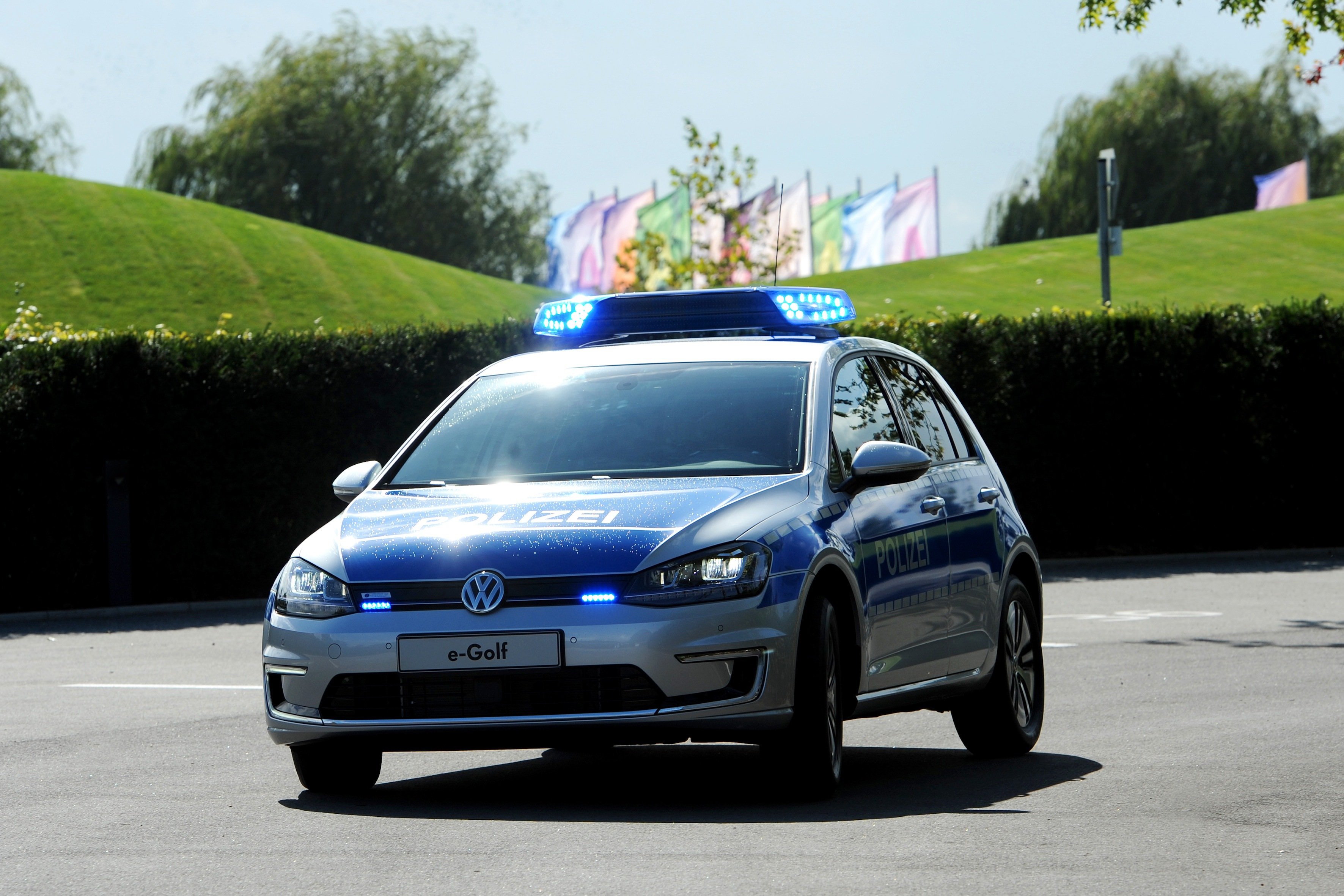 2014, Volkswagen, E golf, Polizei, Electric, Police, Emergency ...