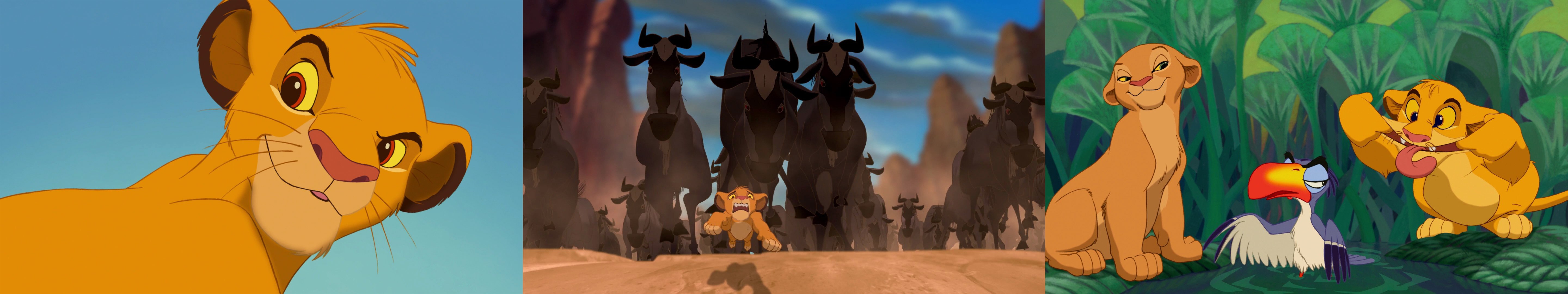 triple, Monitor, Multiple, Screen, Multi, The, Lion, King, Le, Roi ...