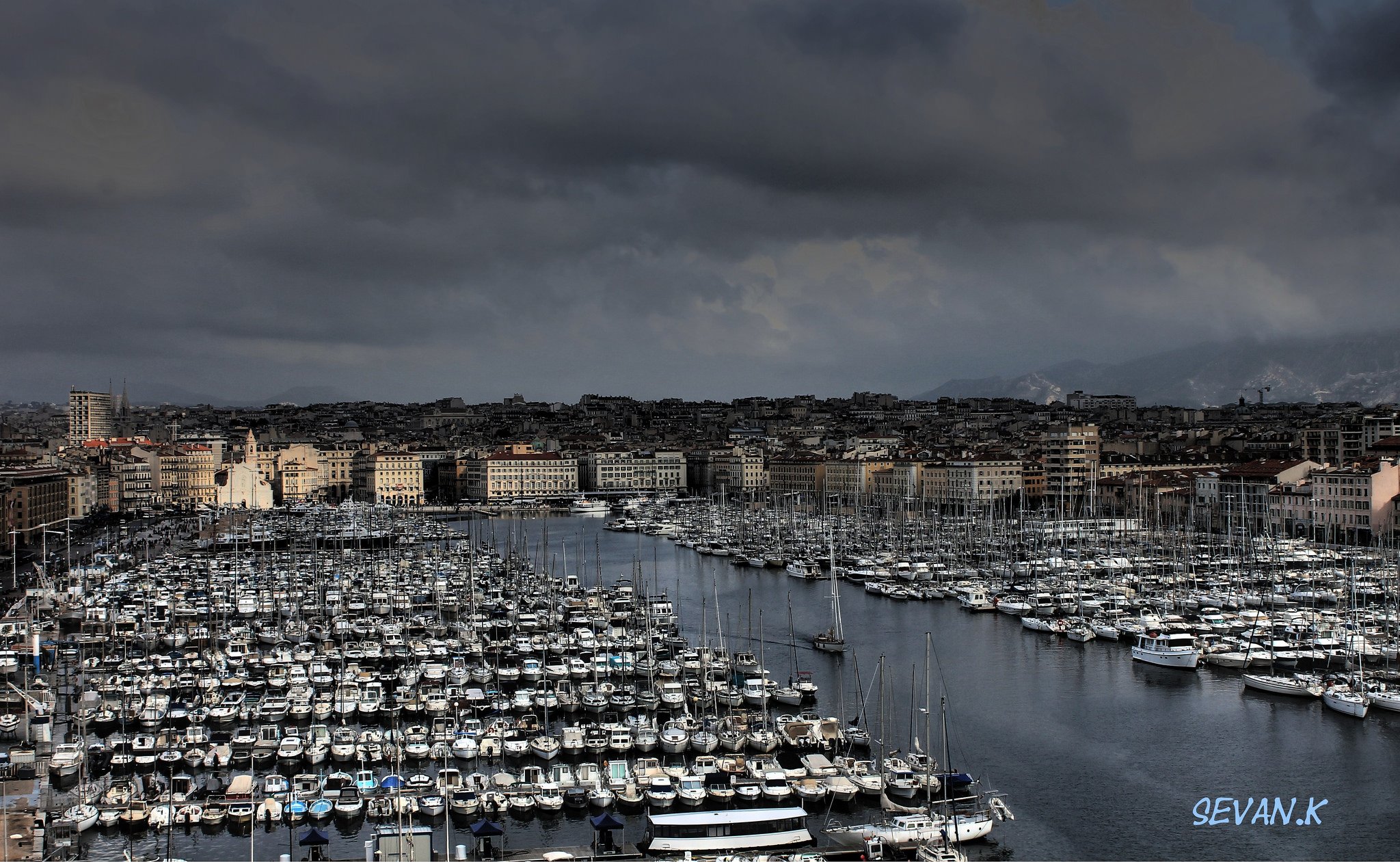 marseille, France, Provence, 13, Cities, Monuments, Panorama, Panoramic ...