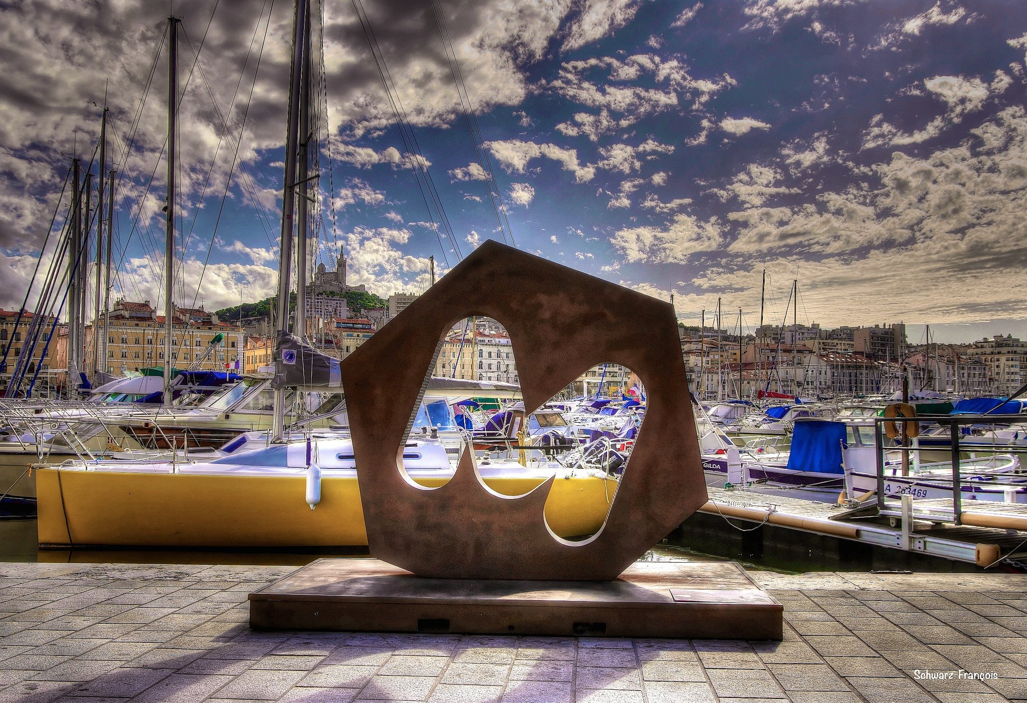 marseille, France, Provence, 13, Cities, Monuments, Panorama, Panoramic ...