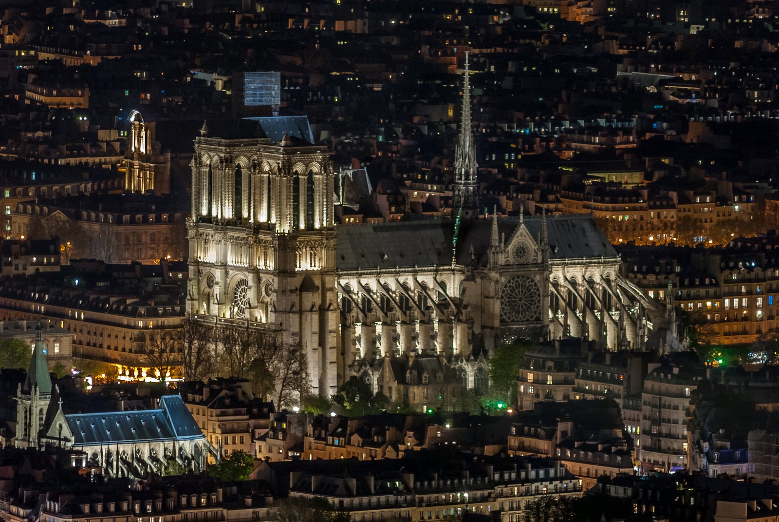 architecture, Cities, France, Light, Towers, Monuments, Night, Panorama ...