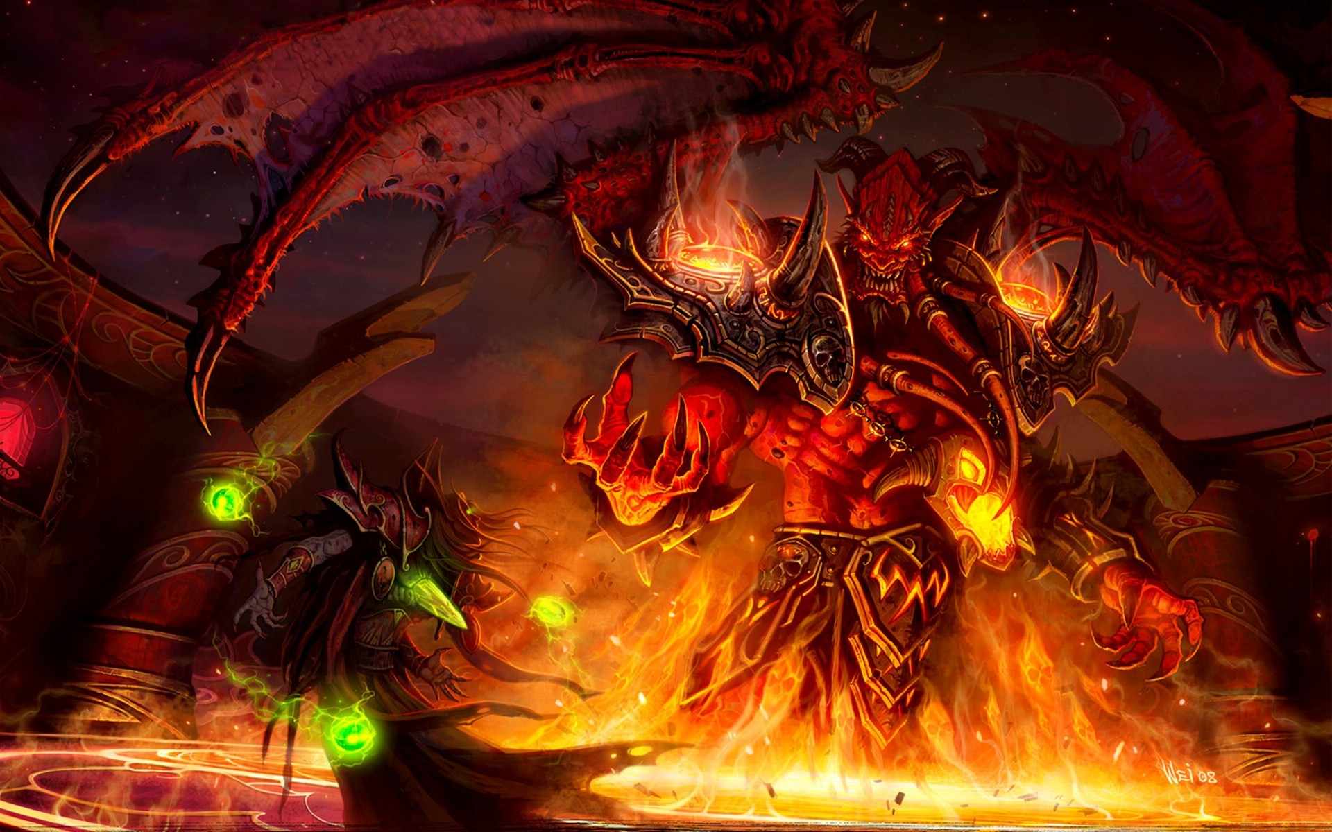 wings, Dragons, World, Of, Warcraft, Fire, Devil, World, Of, Warcraft ...