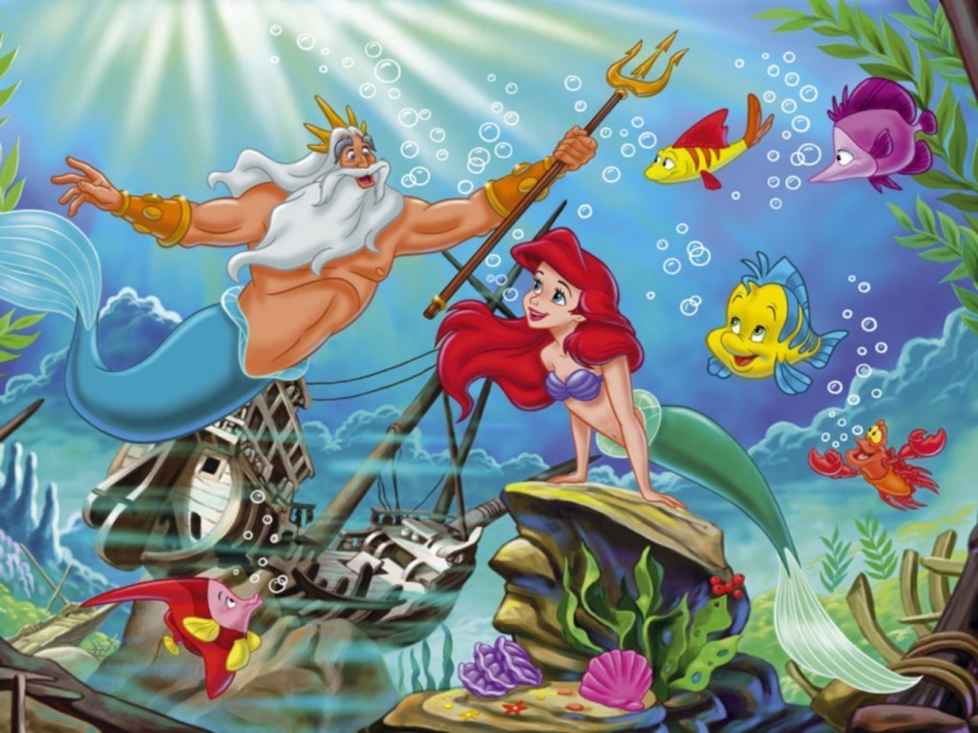 Little Mermaid Disney Fantasy Animation Cartoon Adventure Family
