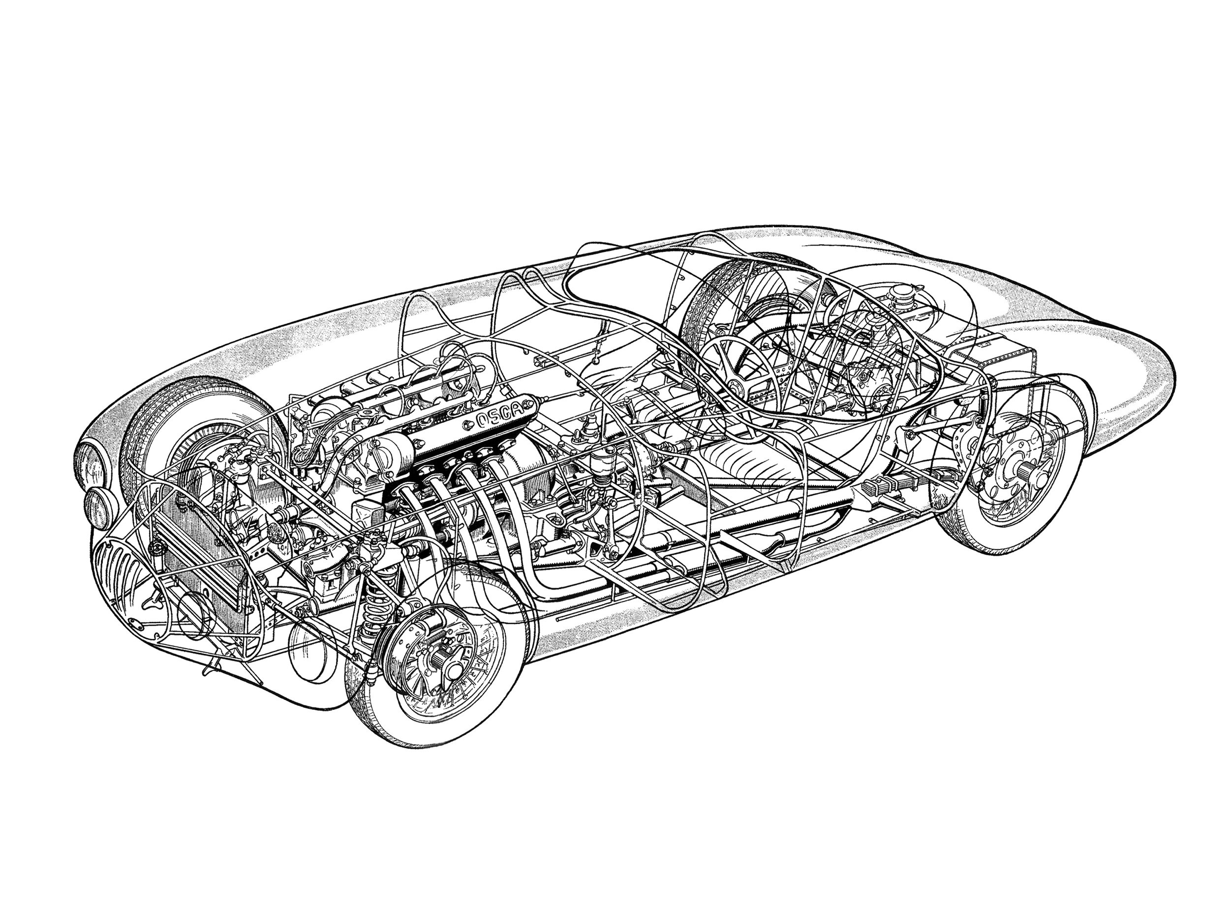 1953, Osca, Mt4, 2ad, 1500, Morelli, Spider, Race, Racing, Vintage ...