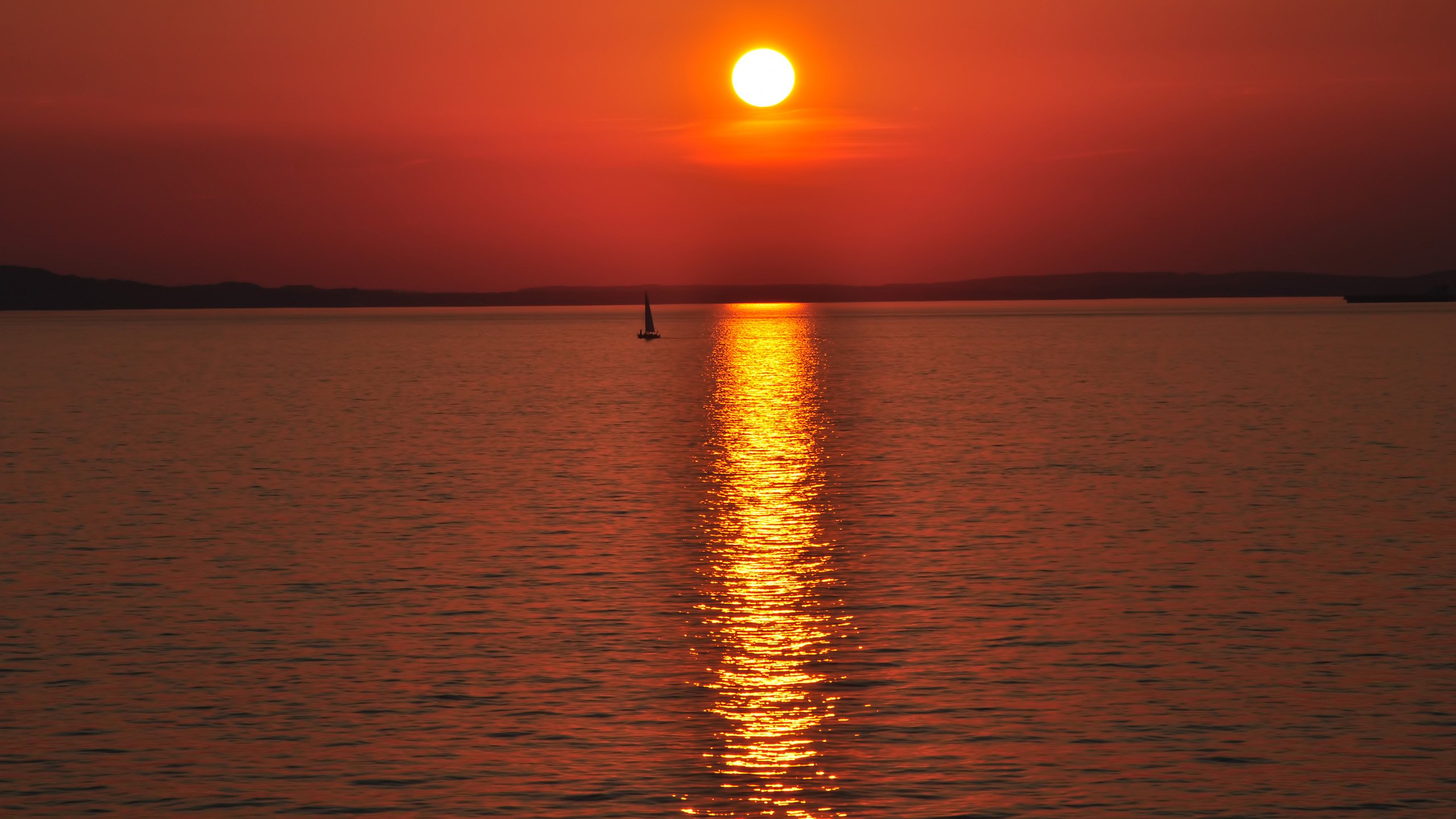 sunset, Over, The, Solent Wallpapers HD / Desktop and Mobile Backgrounds