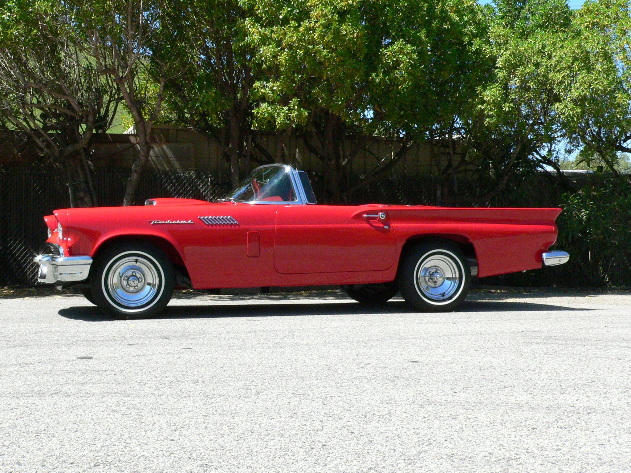 1957, Ford, Thunderbird, Retro, Muscle, Luxury Wallpapers HD / Desktop ...