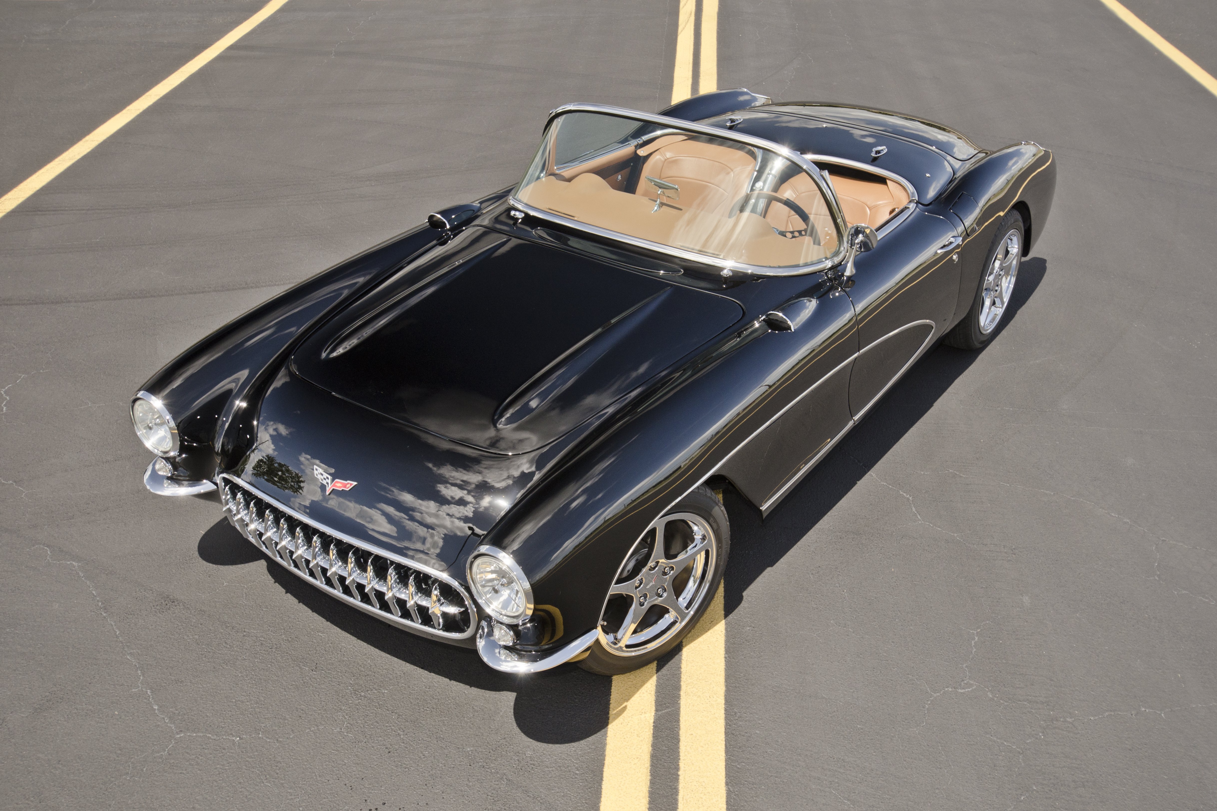 1957, Chevrolet, Corvette, Convertible, Streetrod, Street, Rod, Hot ...