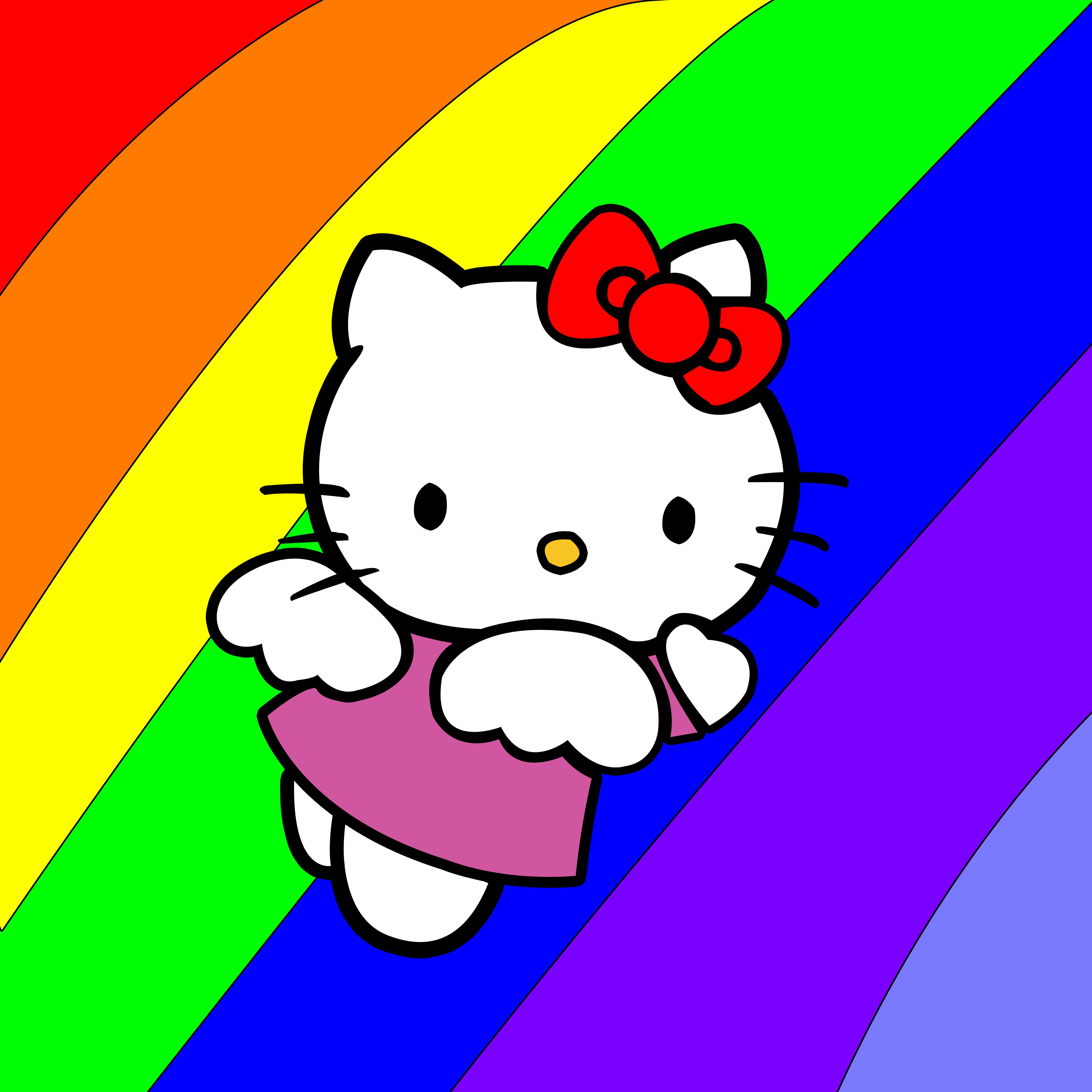 hello, Kitty, White, Cartoon, Cat, Cats, Kitten, Girl, Girls, 1hkitty ...