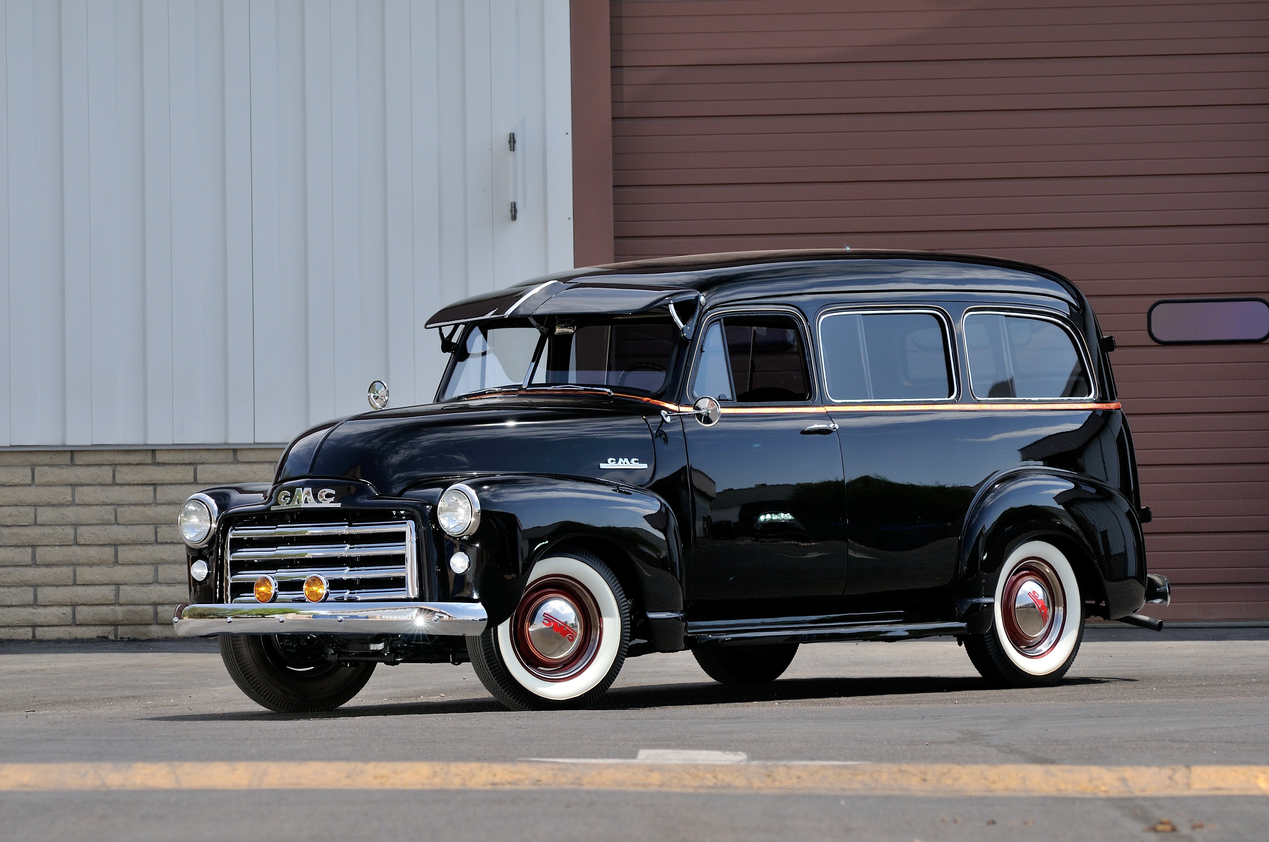 1952, Gmc, Wagon, 2, Door, Black, Classic, Old, Vintage, Usa, 4288x2848 ...