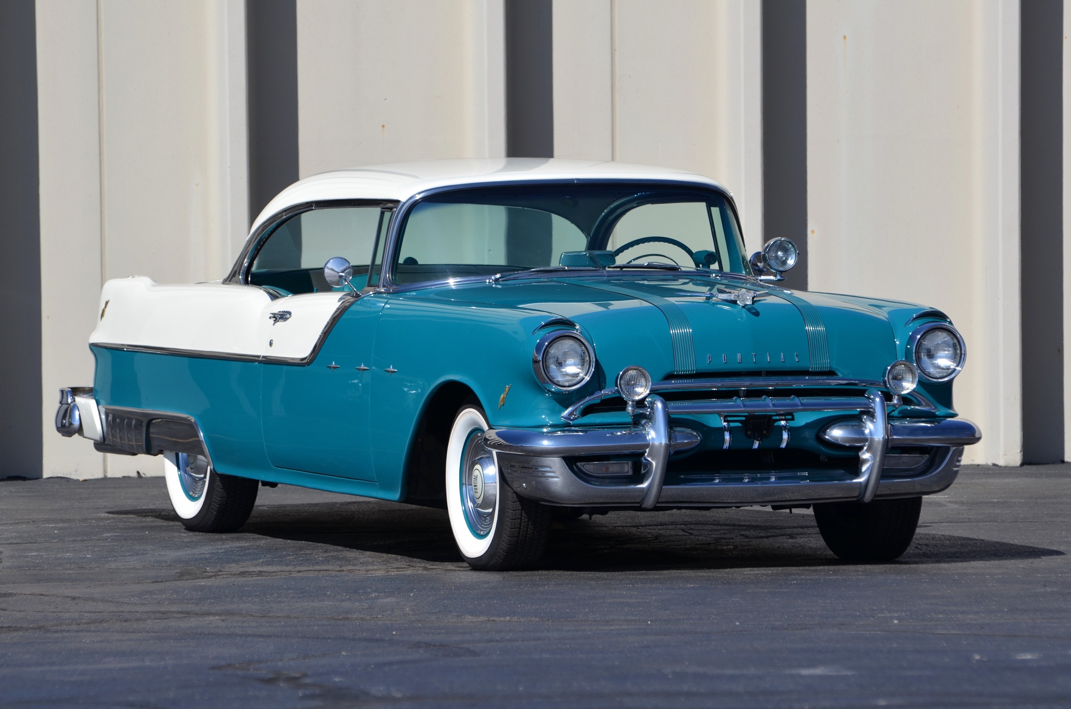 1955, Pontiac, Star, Cheif, Super, Eight, Coupe, Blue, Classic, Old ...