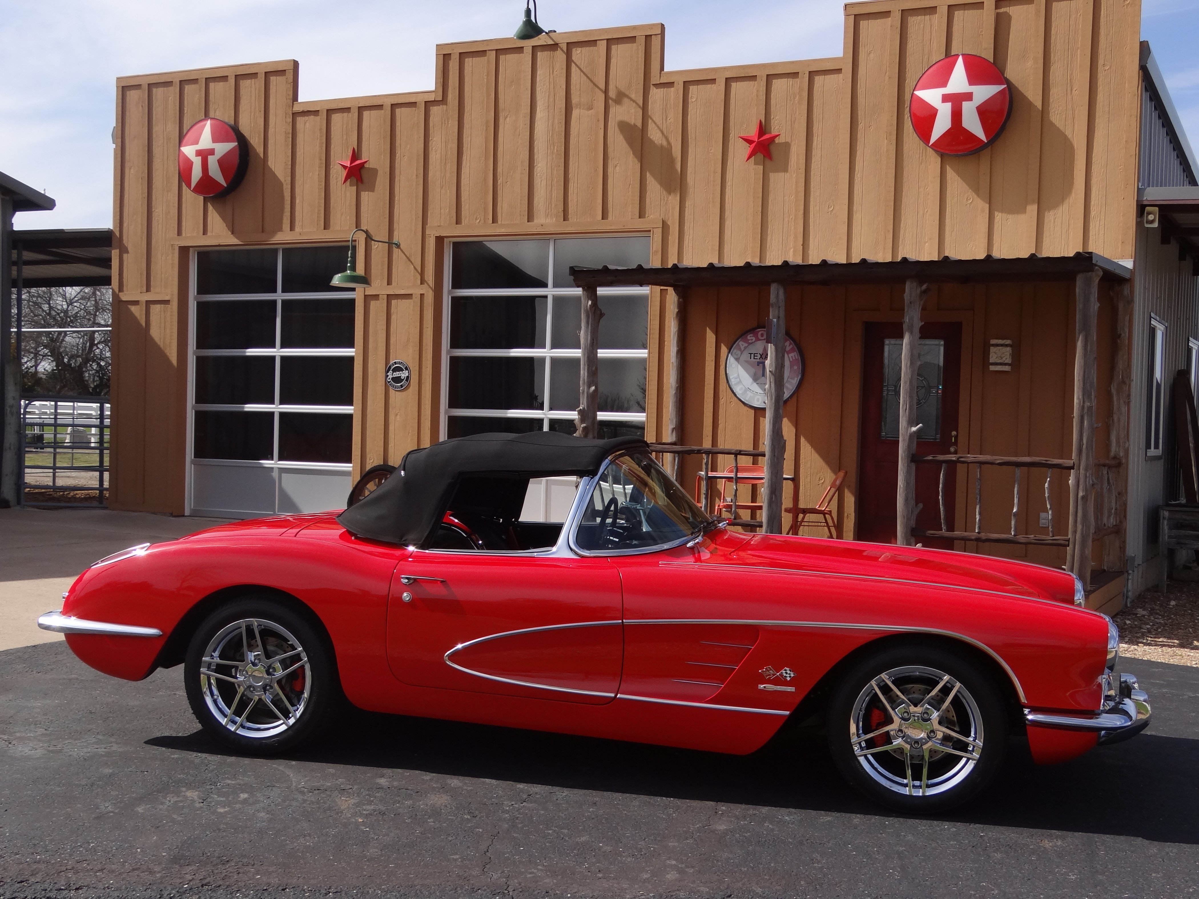1959, Chevrolet, Corvette, Streetrod, Street, Rod, Hot, Muscle, Red ...