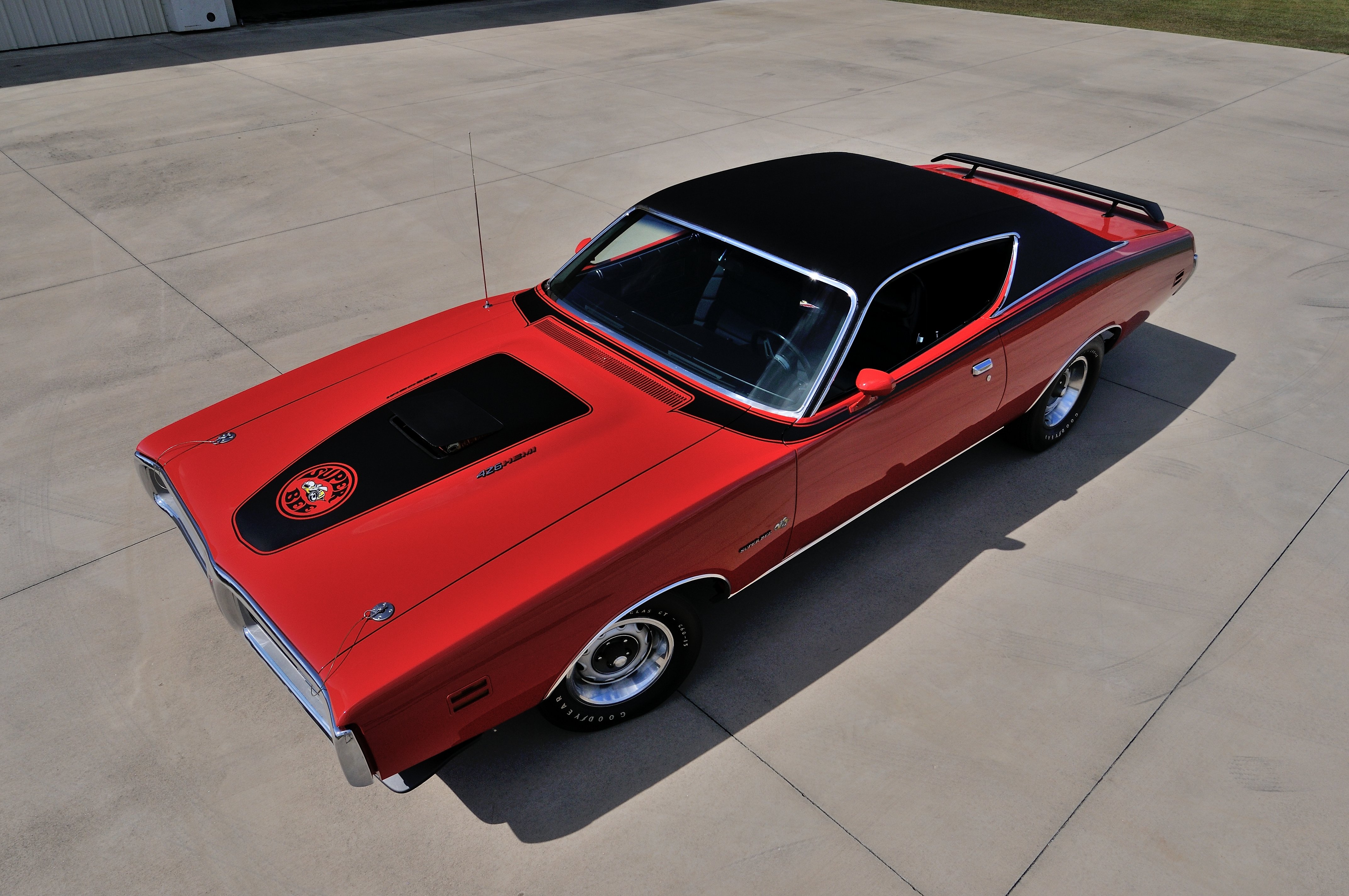 1971, Dodge, Hemi, Super, Bee, Red, Muscle, Classic, Old, Usa ...