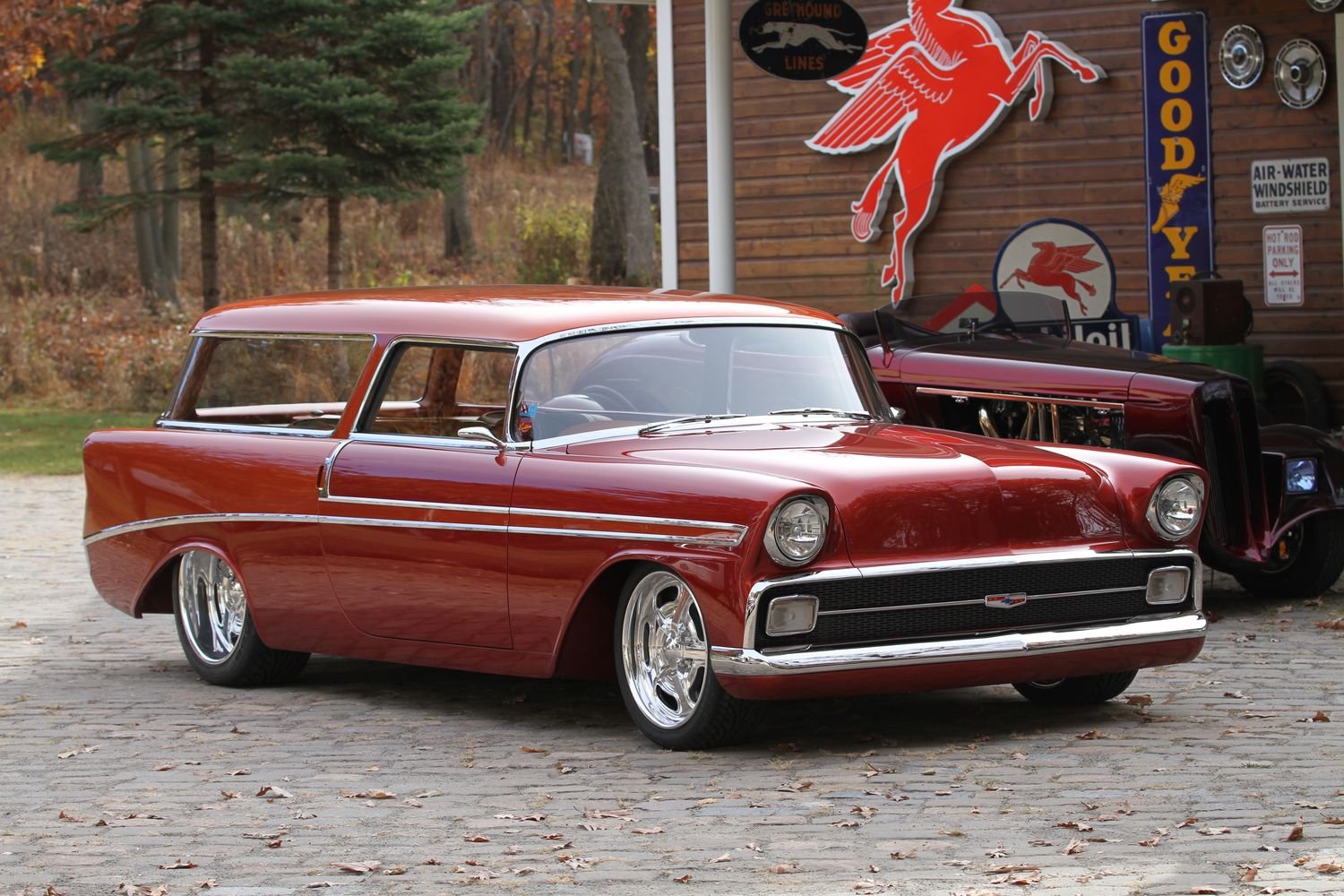 1956, Chevrolet, Chevy, Bel, Air, Nomad, Super, Street, Rod, Rodder ...