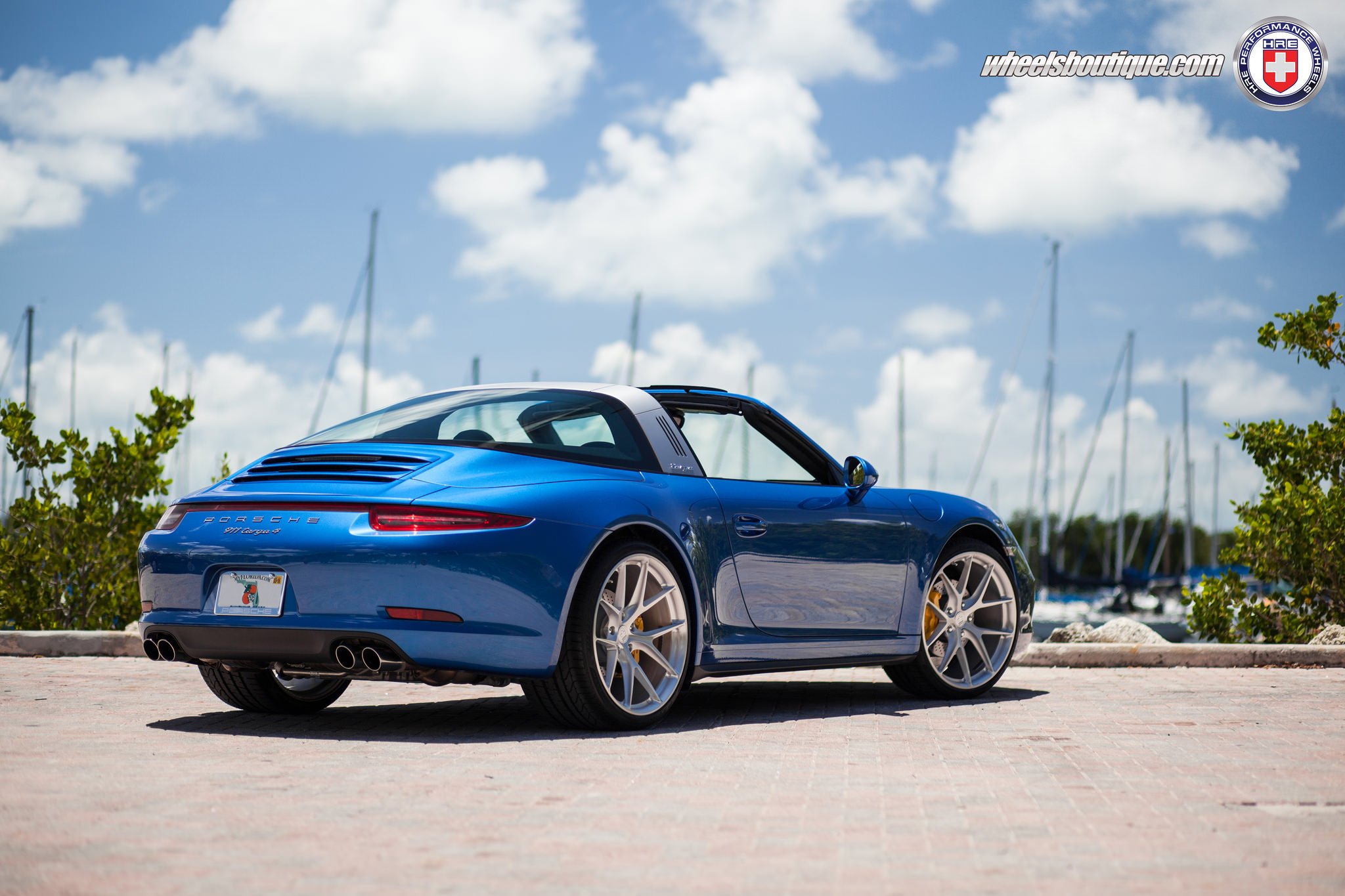 porsche, 991, Targa 4, Hre, Wheels, Cars, Blue, Tuning Wallpapers HD ...