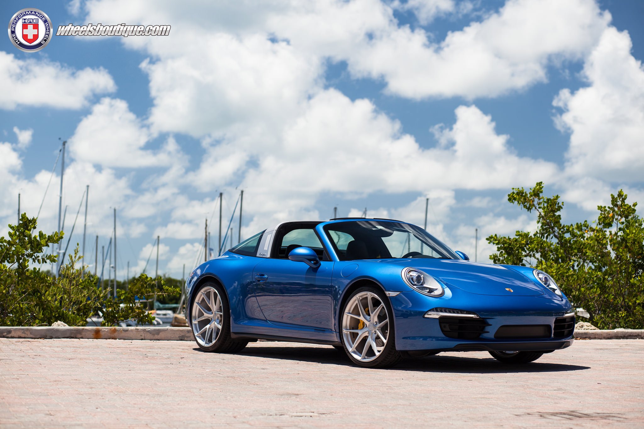 porsche, 991, Targa 4, Hre, Wheels, Cars, Blue, Tuning Wallpapers HD ...