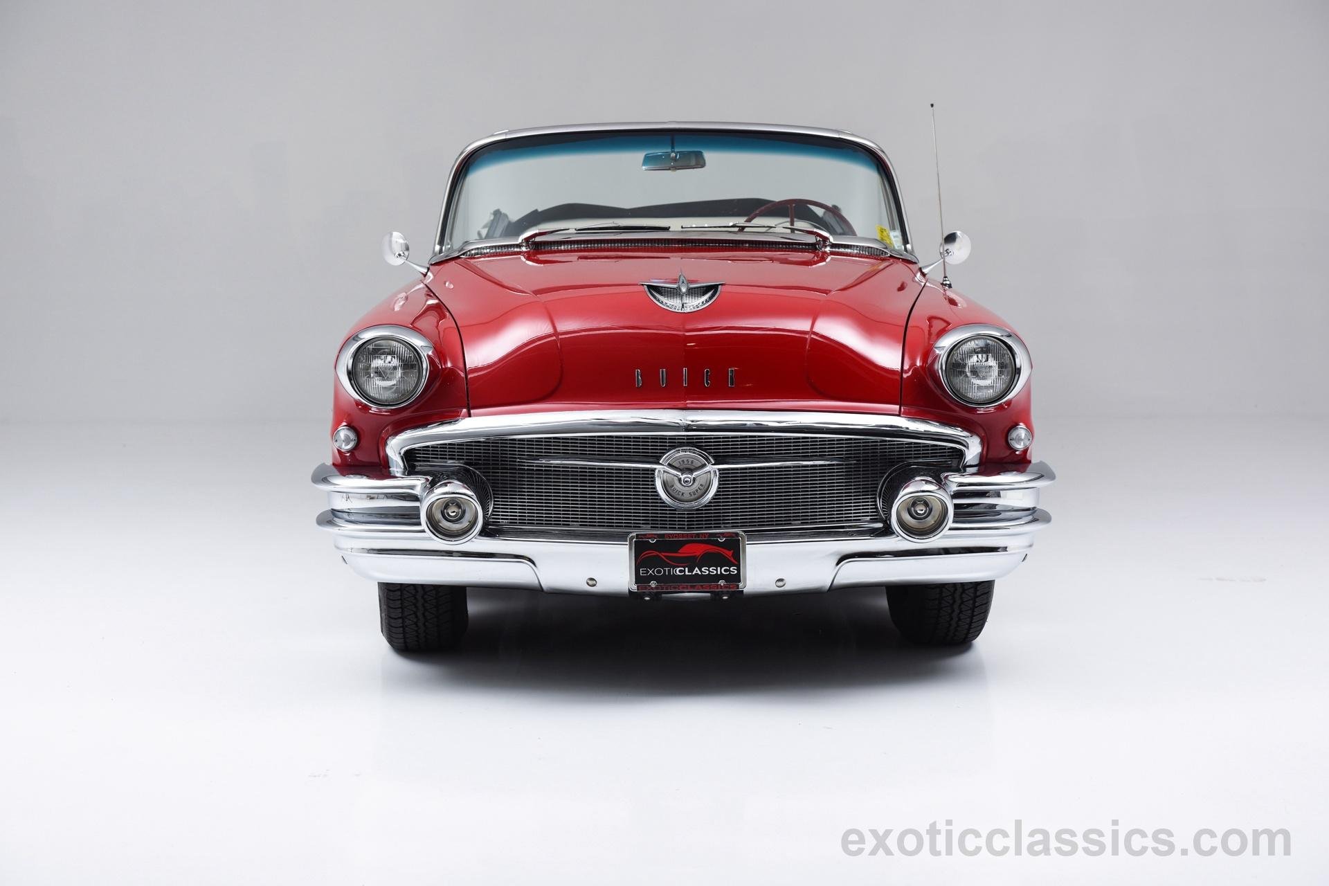 1956, Buick, Super, Convertible, Classic, Cars, Red, White Wallpapers ...