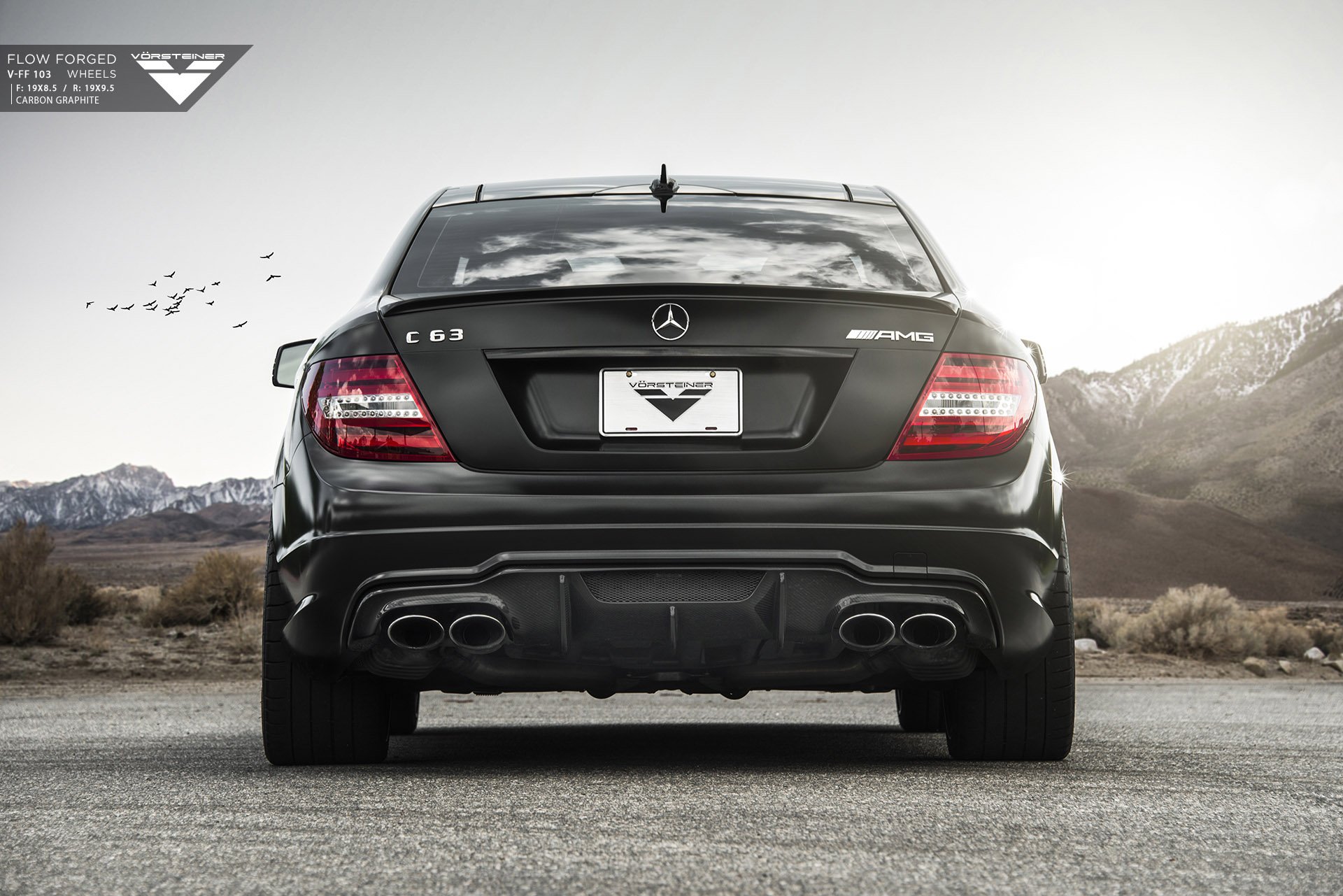 2015, Vorsteiner, Mercedes, Benz, C63, Amg, Black, Modified Wallpapers ...