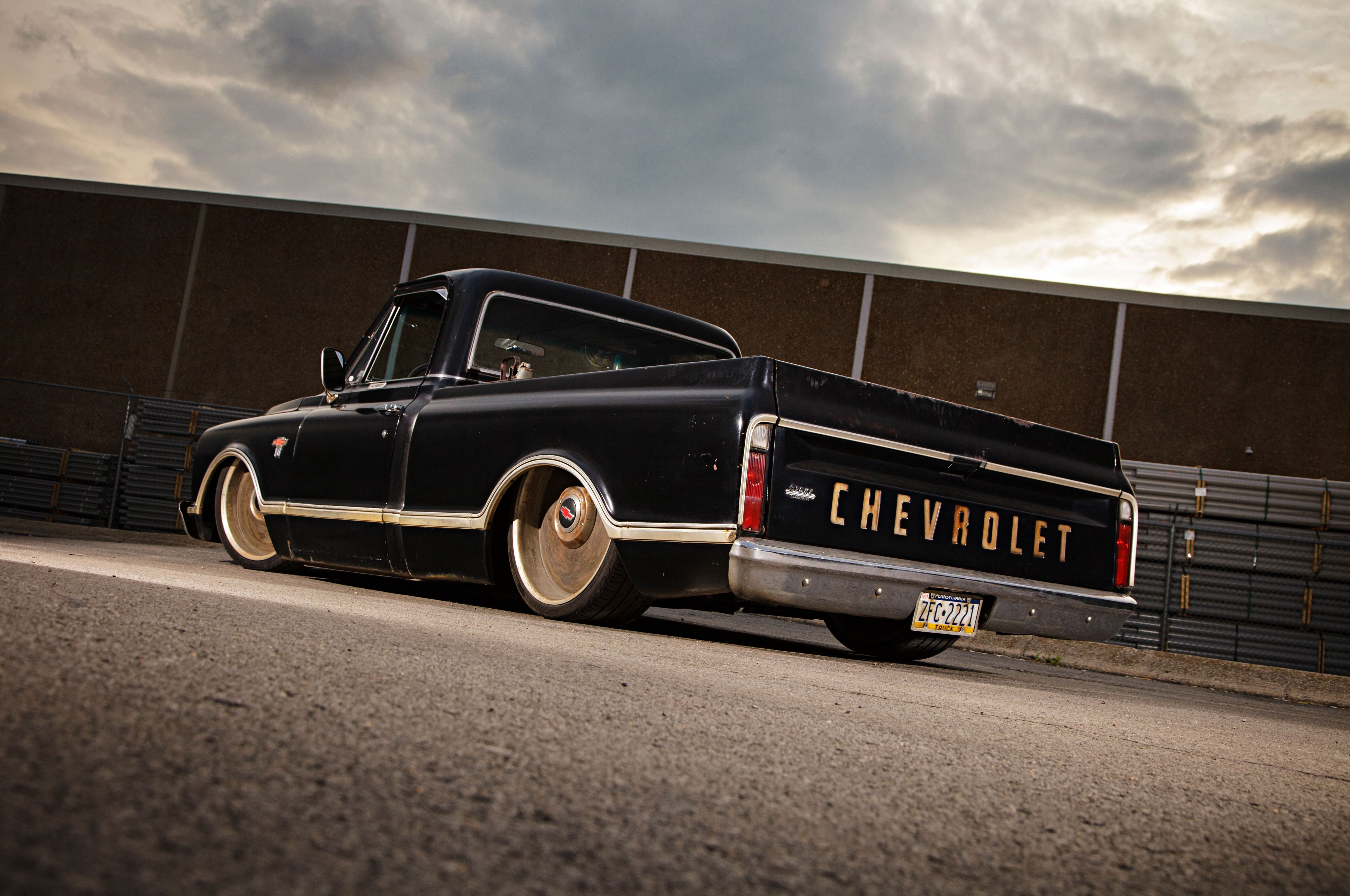 1967, Chevrolet, Chevy, C10, Pickup, Fleetside, Street, Rod, Hot, Low ...