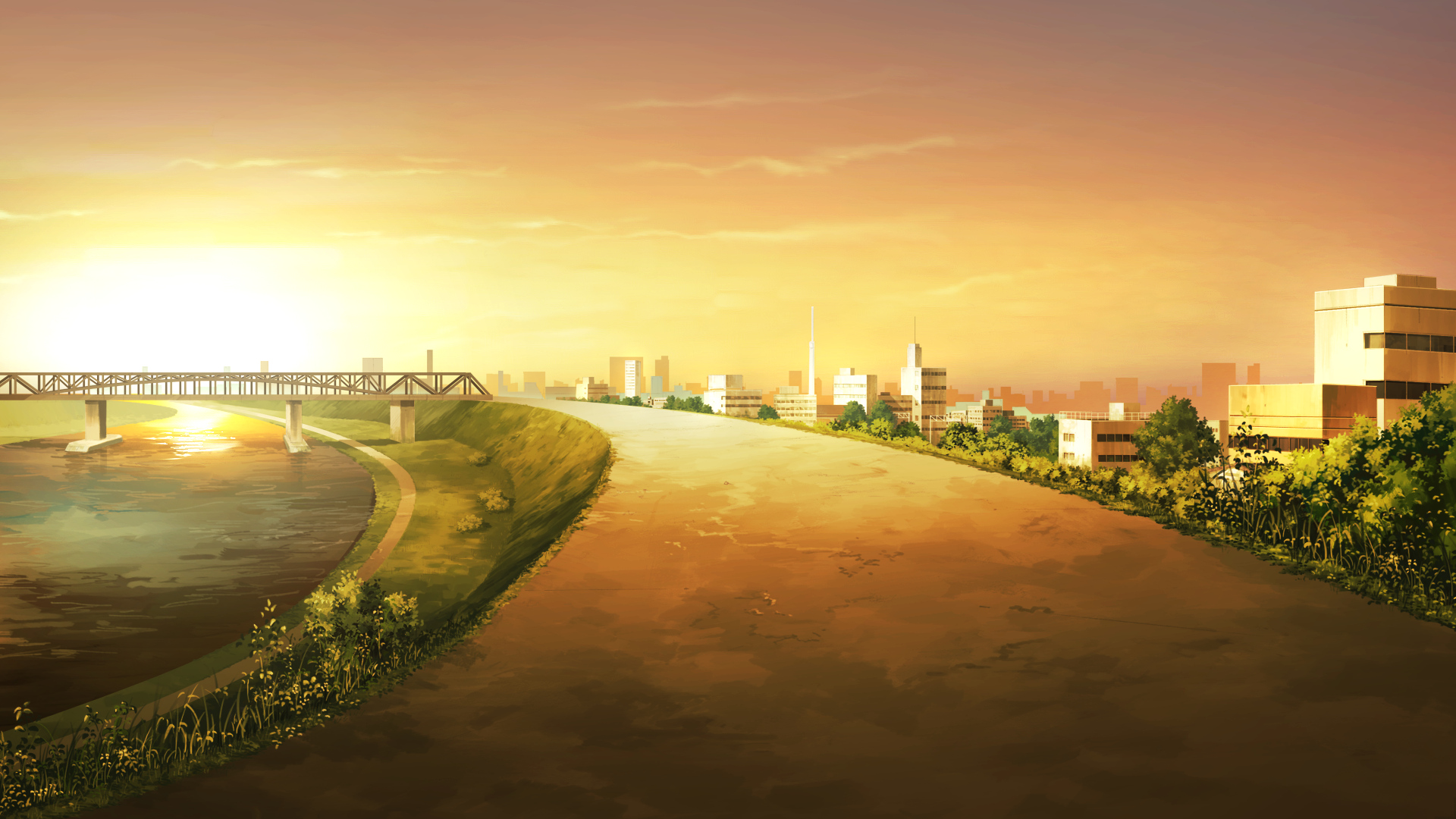 game, Cg, Landscape, Scenic, Sky, Sunset, Your, Diary Wallpapers HD ...