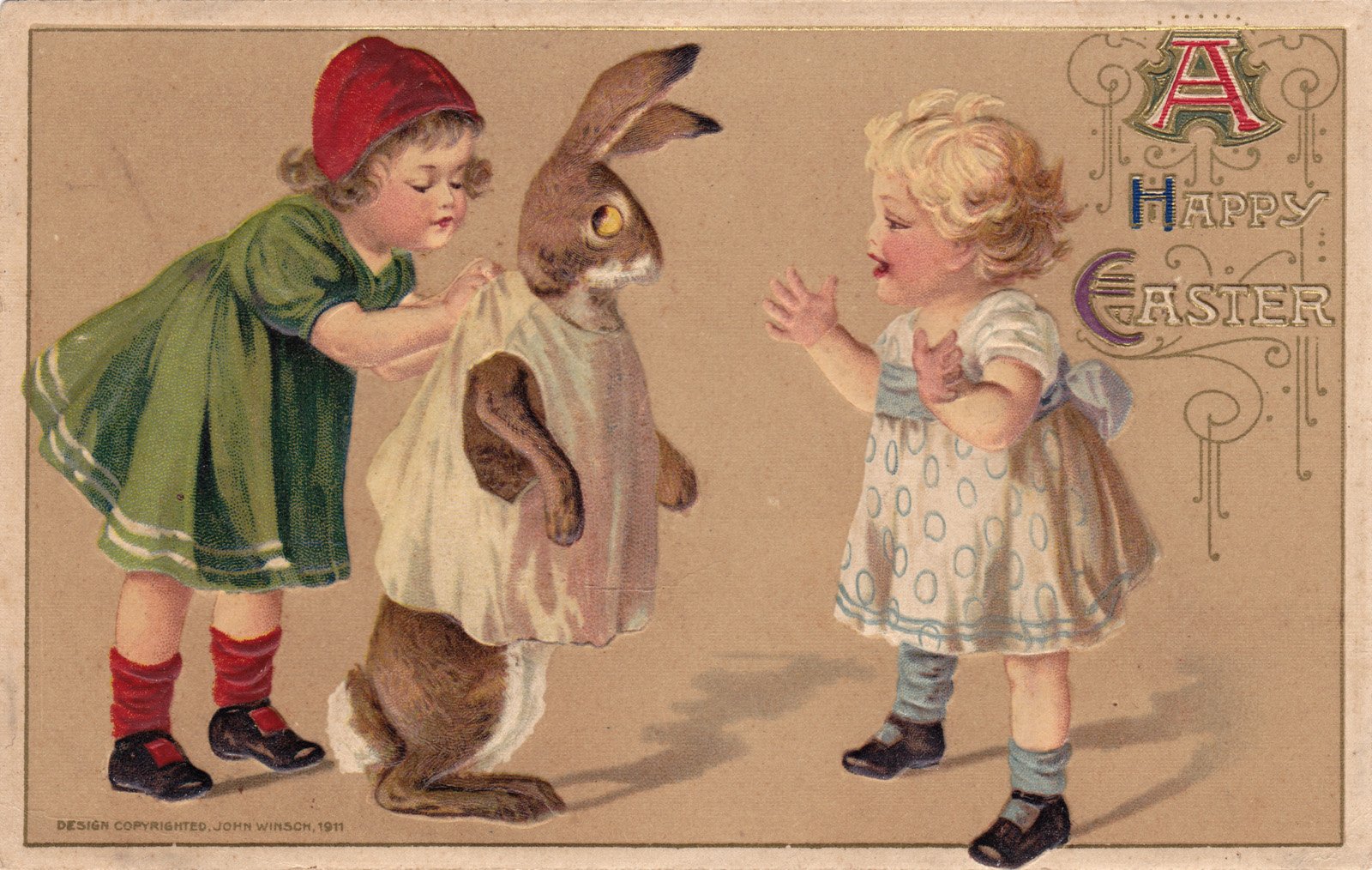 postcard, Paper, Poster, Advertising, Vintage, Retro, Antique, Easter ...