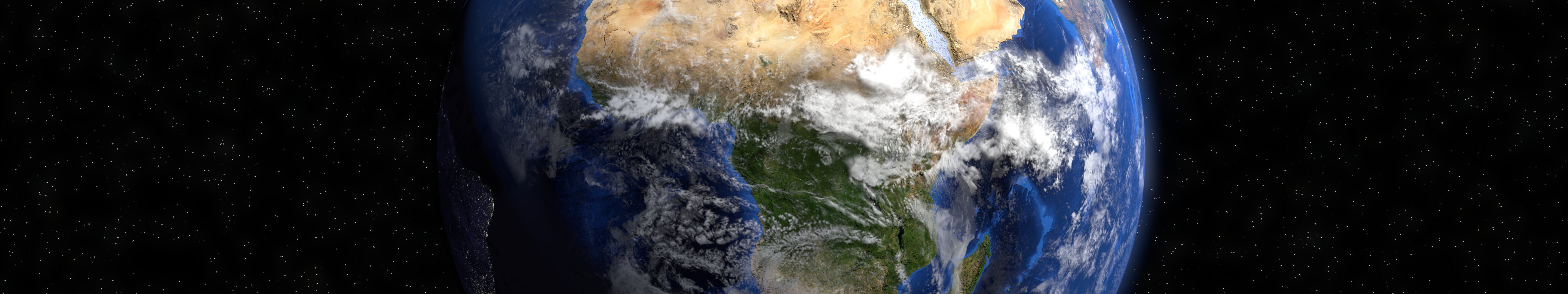 triple, Monitor, Screen, Wallpaper, Space, Nature, Earth, Terre, Espace ...