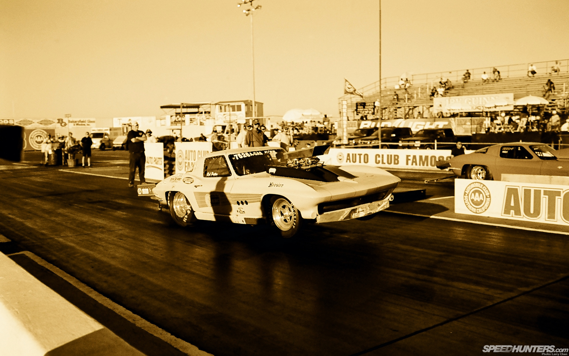 chevrolet, Sepia, Corvette, Drag, Race, Race, Car, Drag, Strip, Launch ...