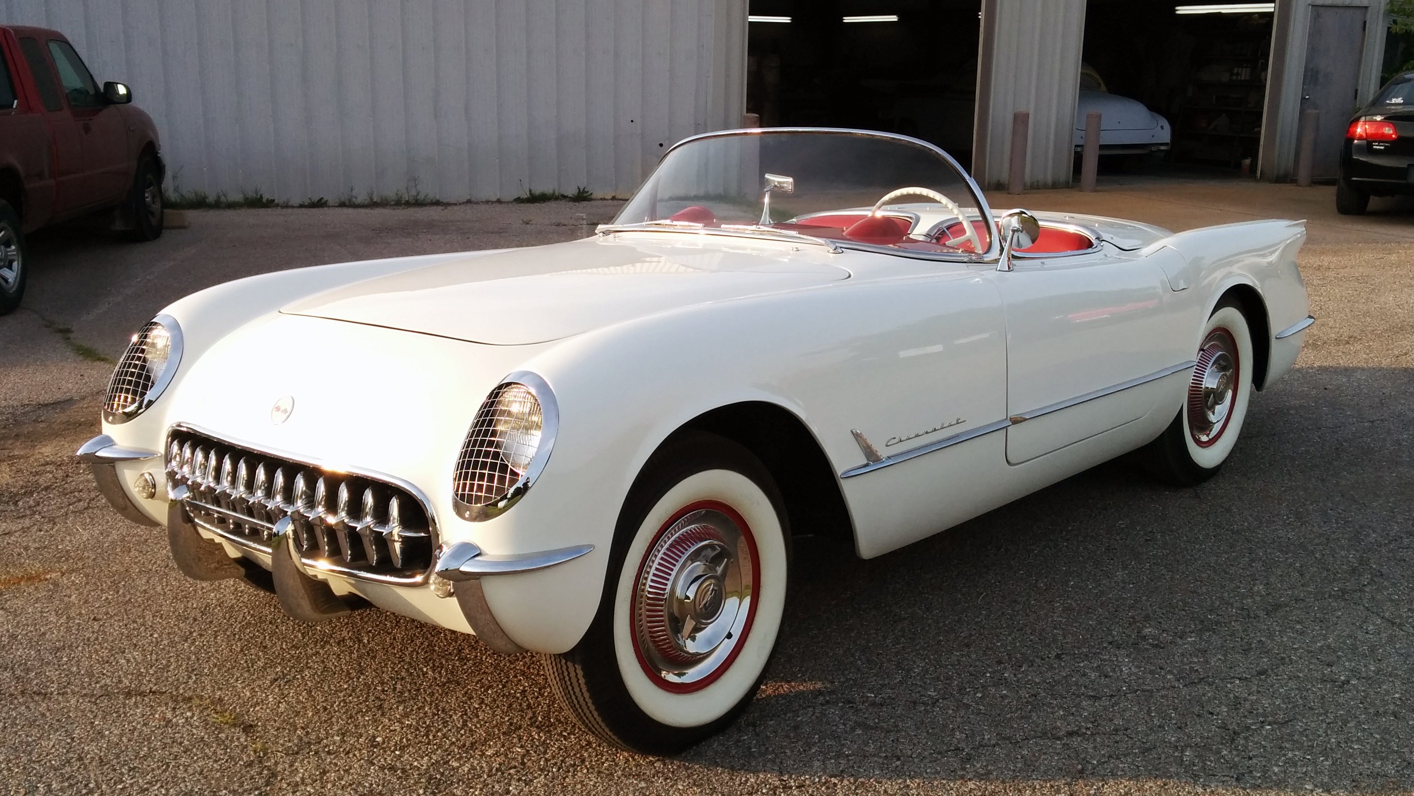 1954, Chevrolet, Corvette, Roadster, Classic, Old, Vintage, Original ...
