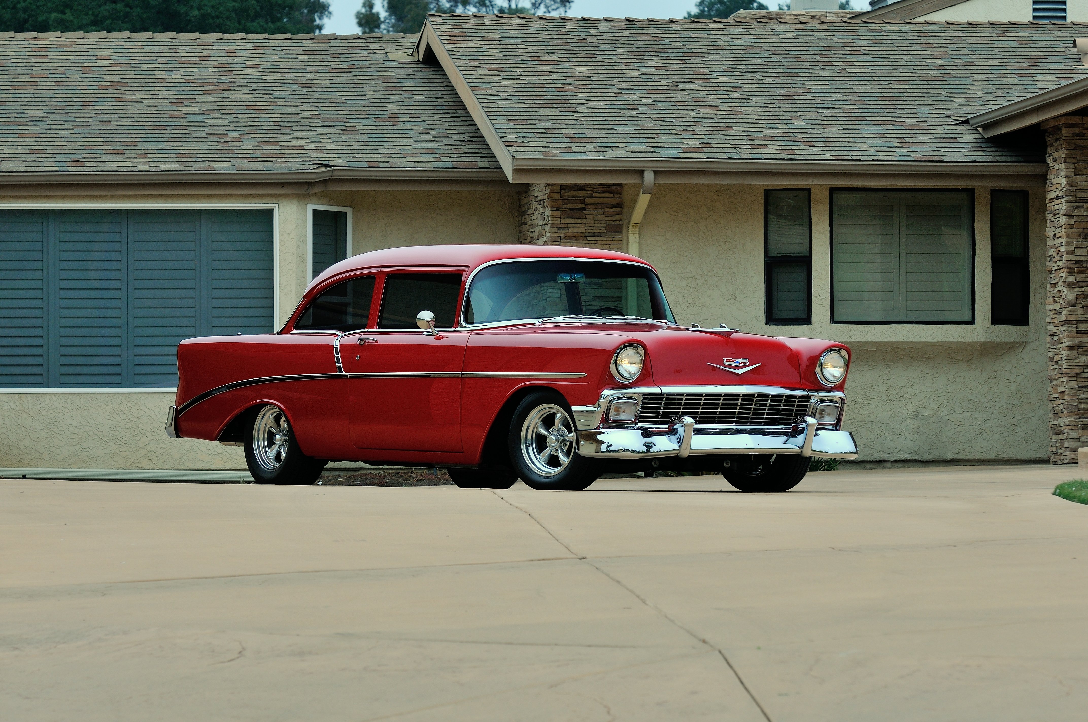 1956, Chevrolet, Chevy, 210, Coupe, Resto, Mod, Cruiser, Streetrod ...