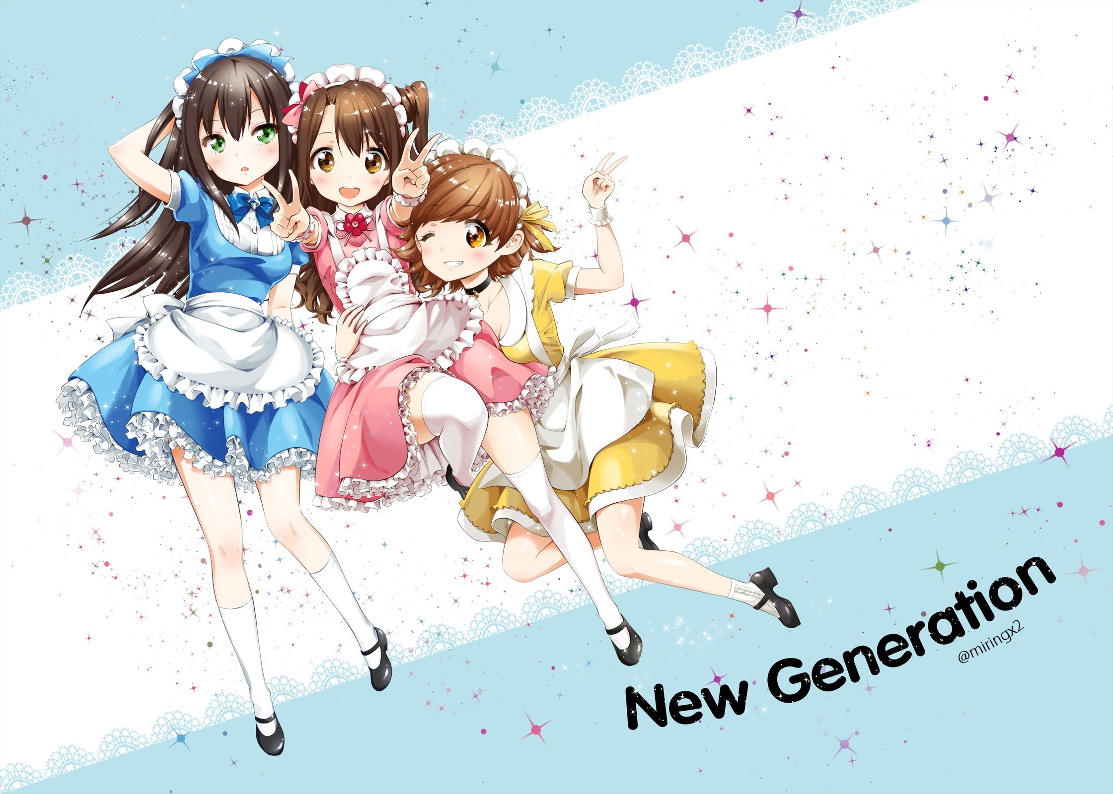 honda, Mio, Idolmaster, Idolmaster, Cinderella, Girls, Maekawa, Miku, Maid, Miringx2, Shibuya ...