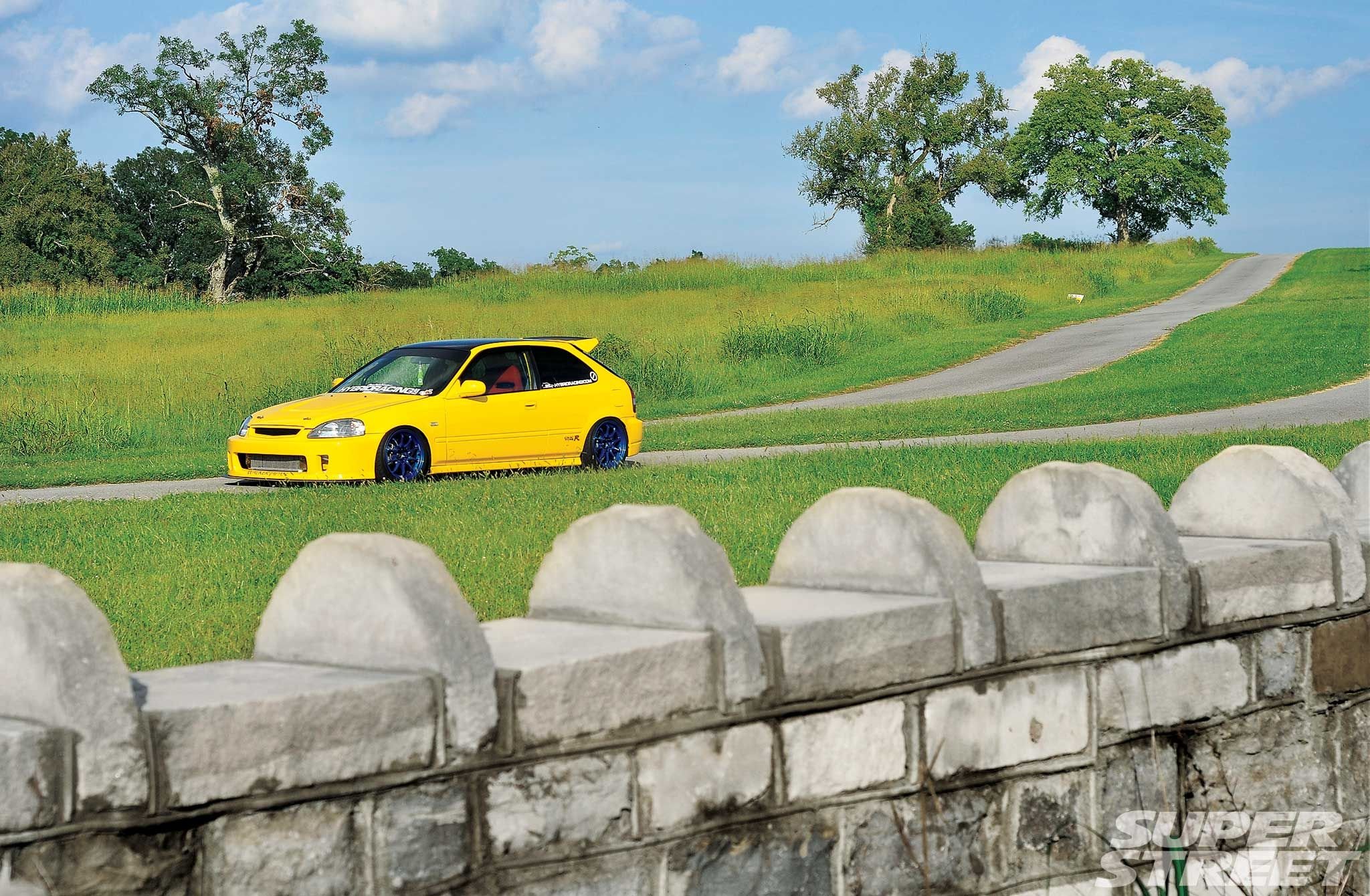 2000, Honda, Civic, Type r, Cars, Yellow, Modified Wallpapers HD ...