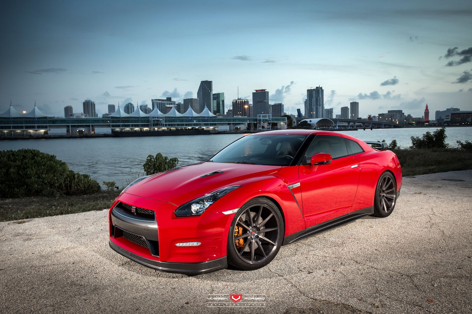 nissan, Gtr, Red, Vossen, Wheels, Cars, Coupe Wallpapers HD / Desktop ...