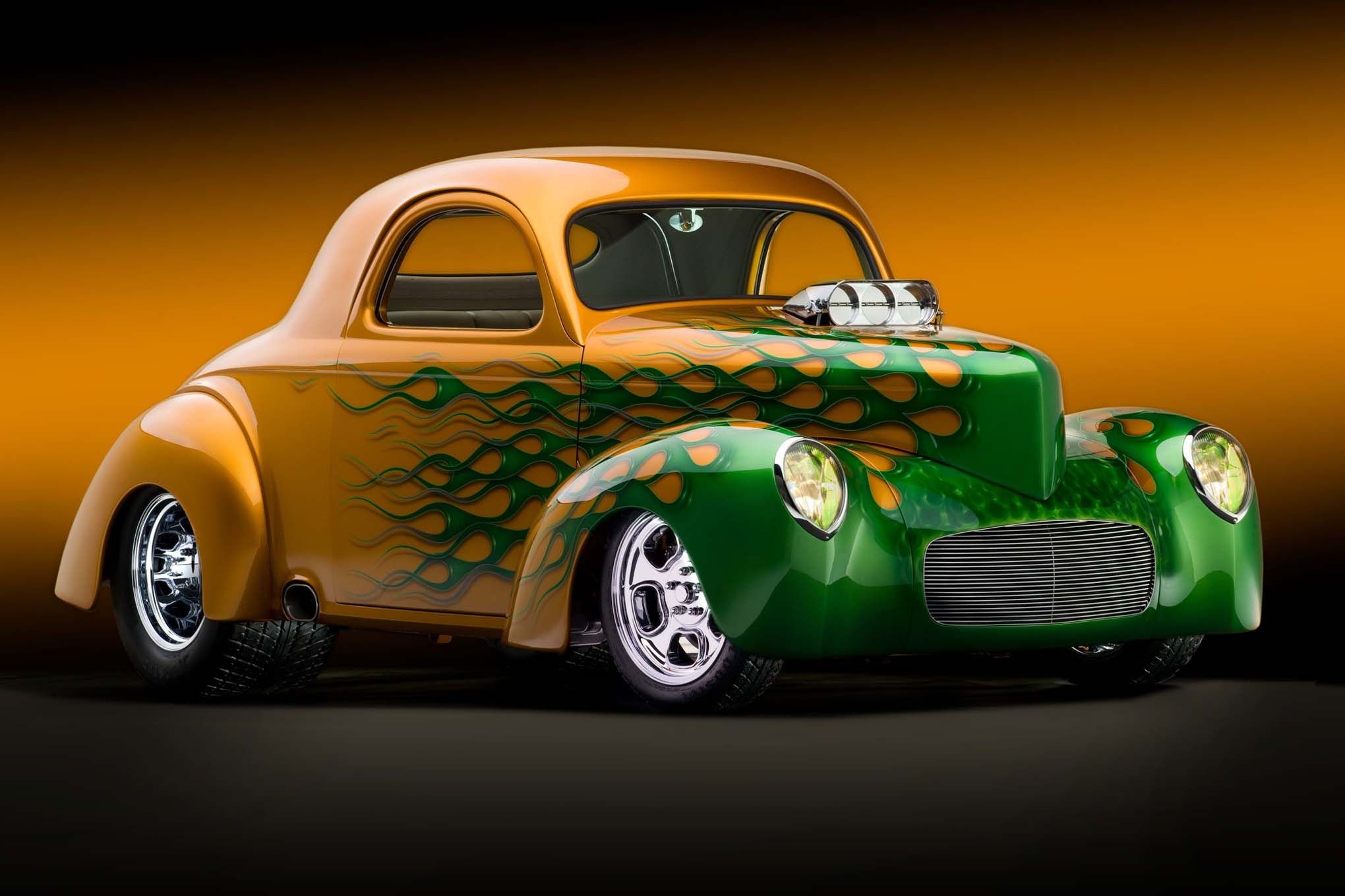 1941, Willys, Hot, Rod, Rods, Custom, Retro, Vintage Wallpapers HD ...