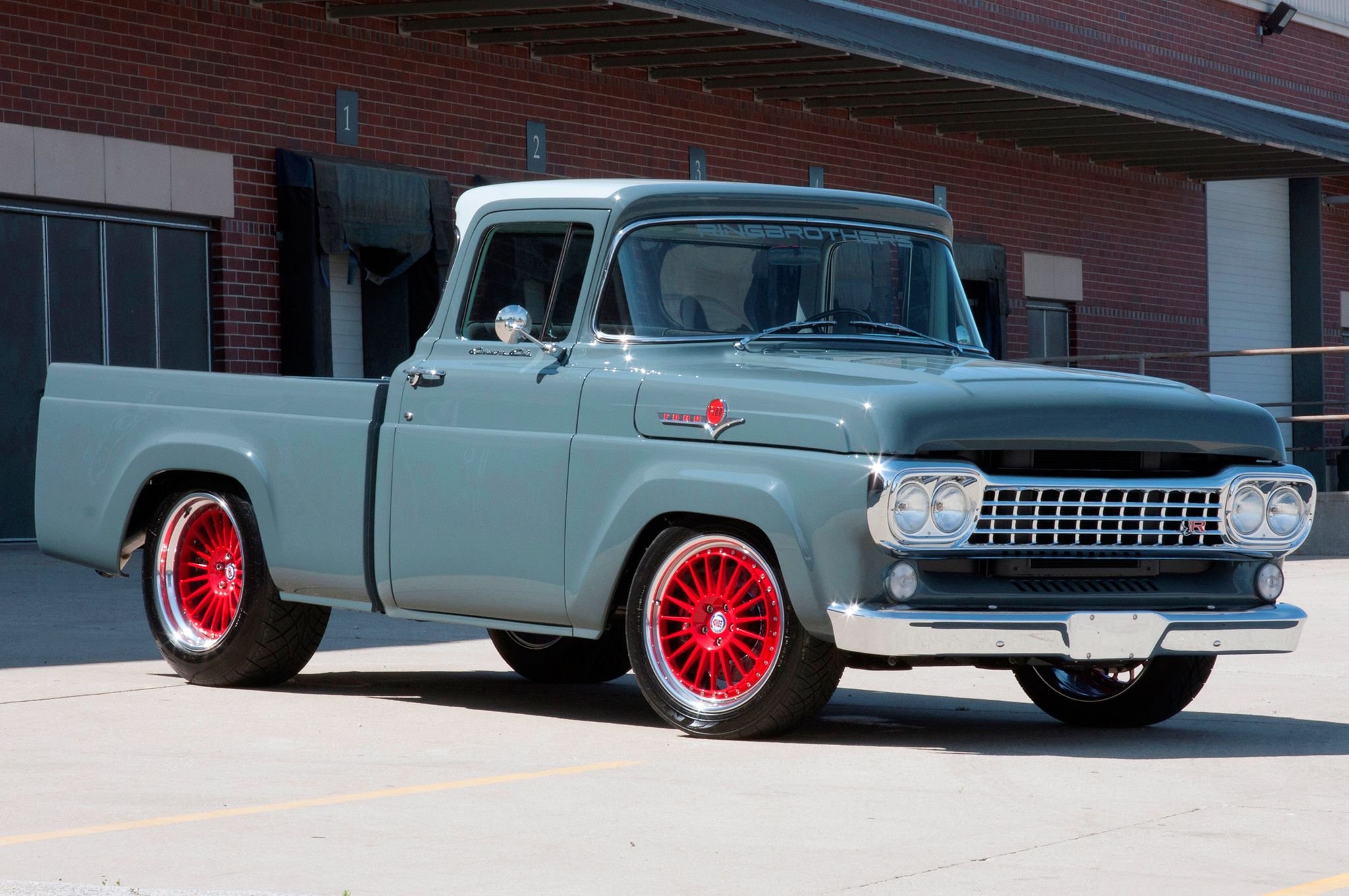 1958, Ford, F 100, Hot, Rod, Rods, Pickup, Truck, Custom, Retro, F100 ...